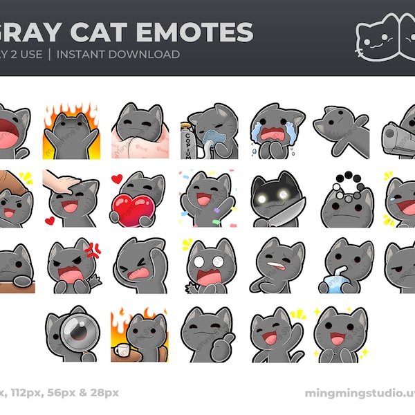 Discord Emotes Cat - Etsy