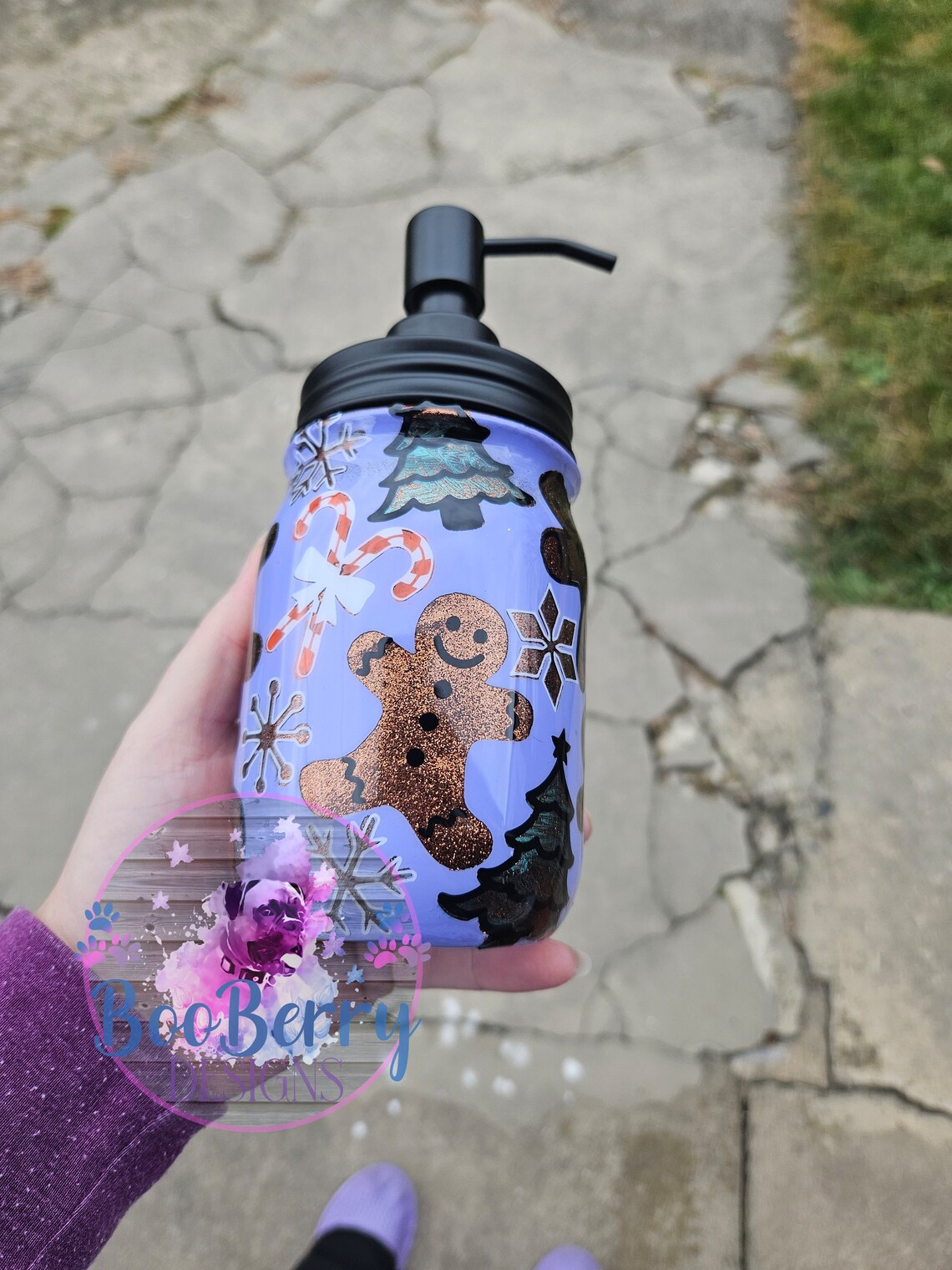 Gingerbread Mason Jar Soap Dispenser - Etsy