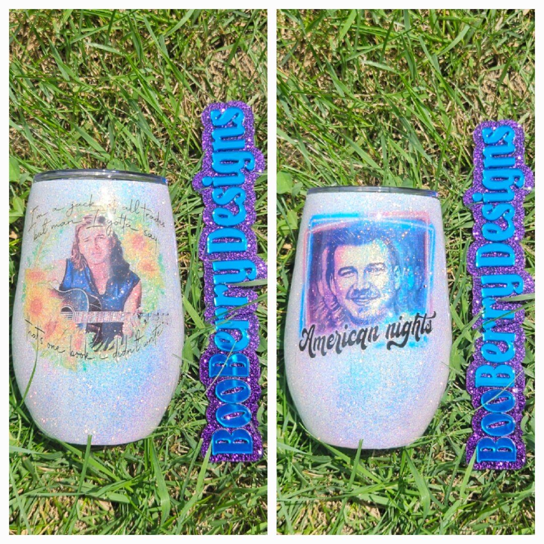 Morgan Wallen 14oz Wine Glitter Epoxy Tumbler - Etsy