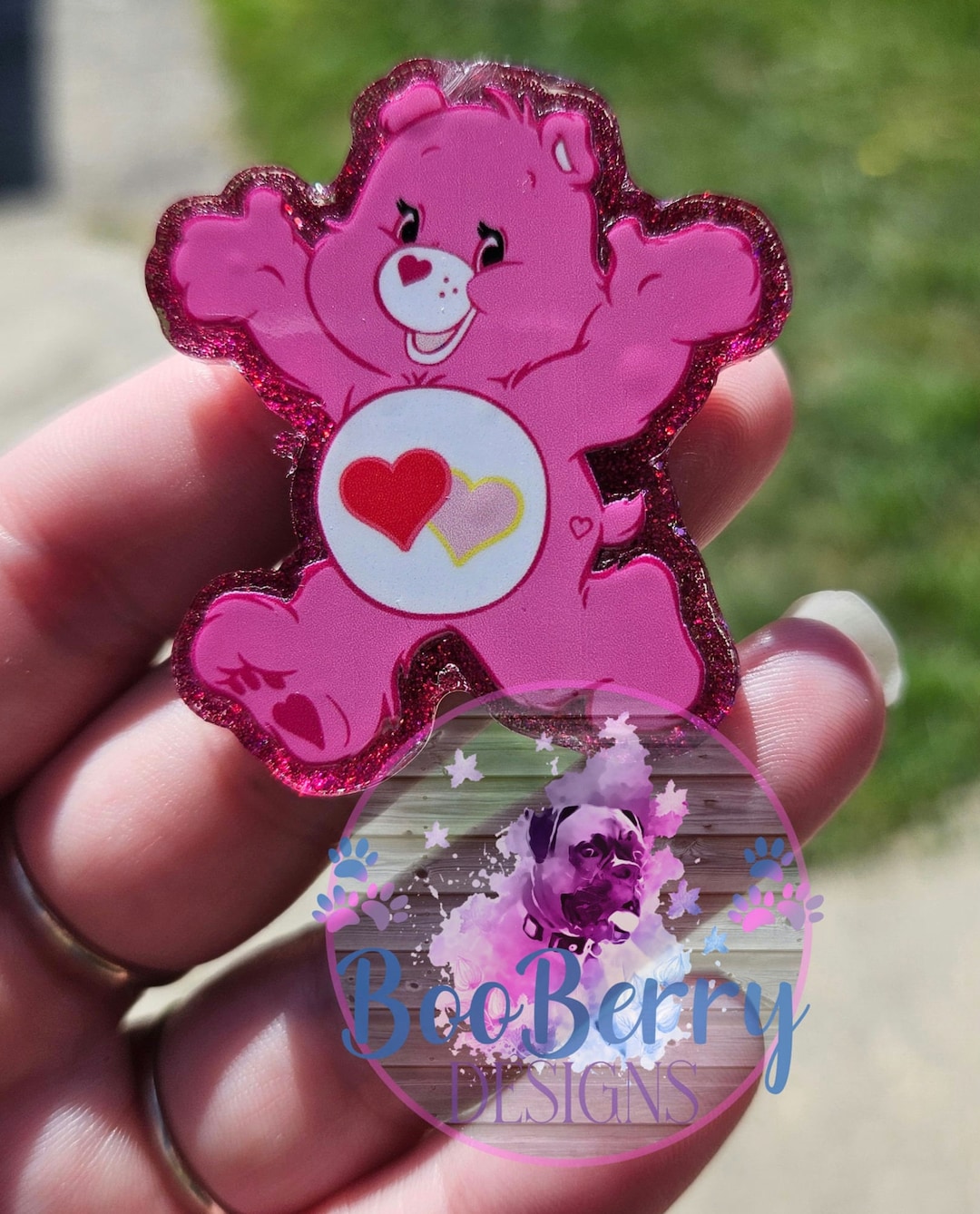 Care Bear Epoxy Badge Reel, Keychain, Phone Grip, Paperclip Bookmark ...