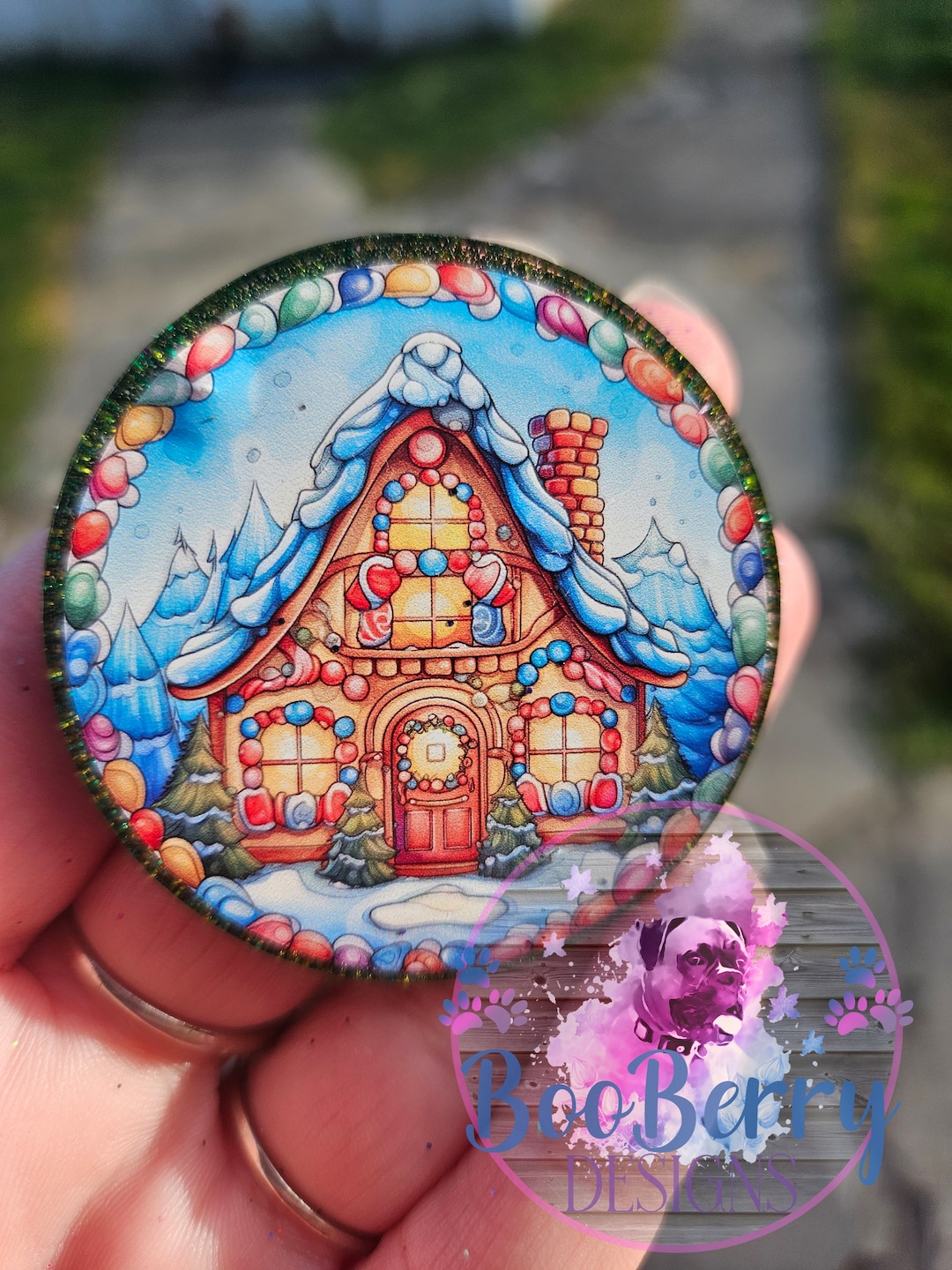 Gingerbread House Badge Reel Paperclip Bookmark Keychain - Etsy