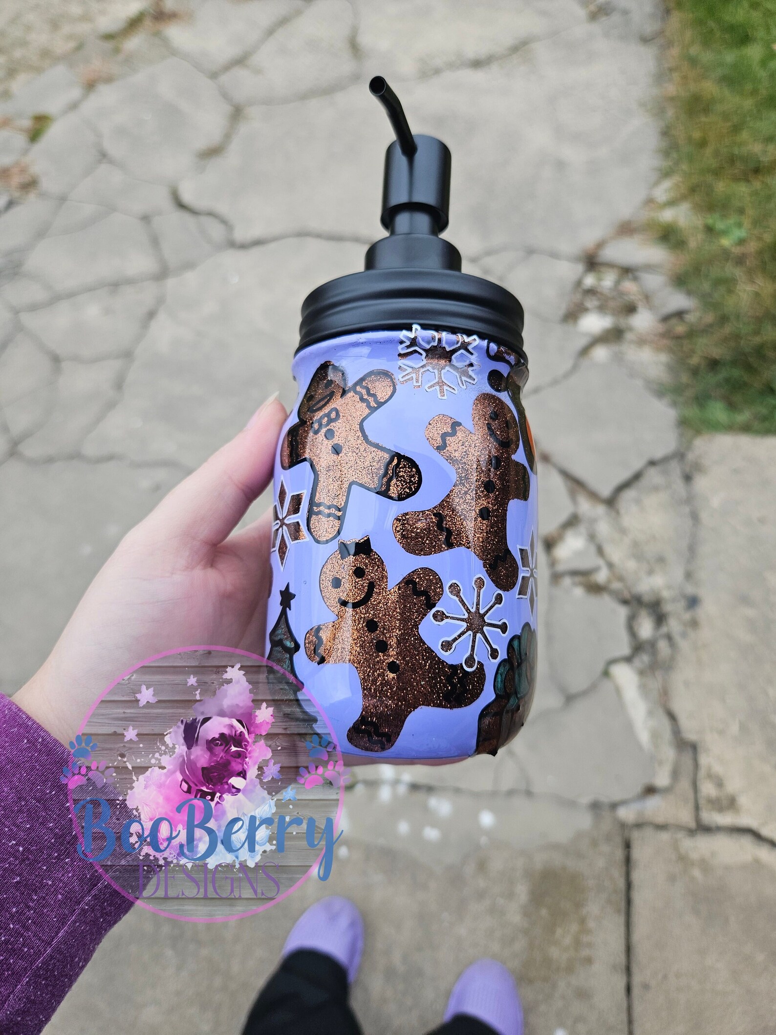 Gingerbread Mason Jar Soap Dispenser - Etsy