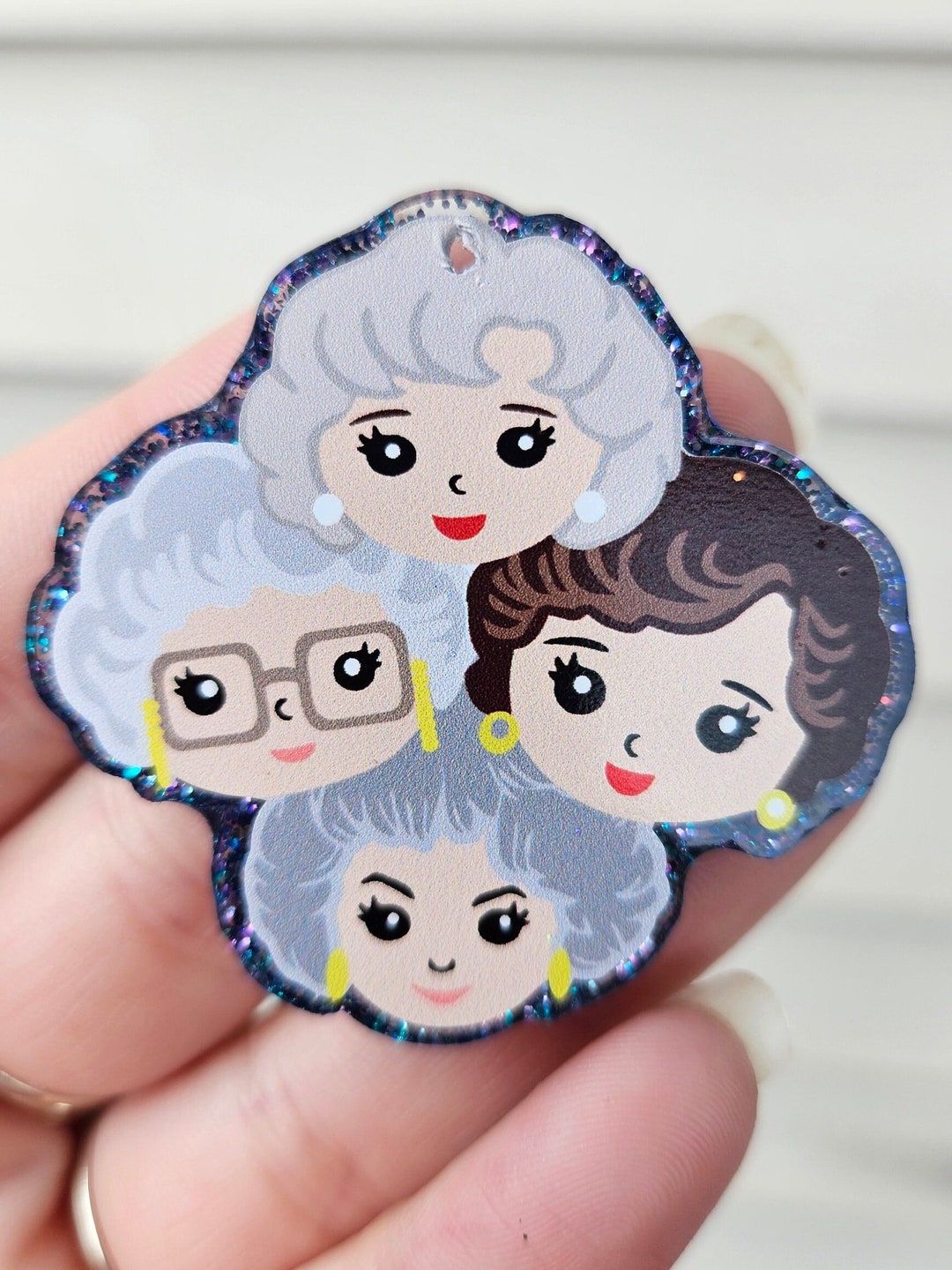Golden Girls Badge Reel, Paperclip Bookmark, Keychain, Phone Socket, or ...