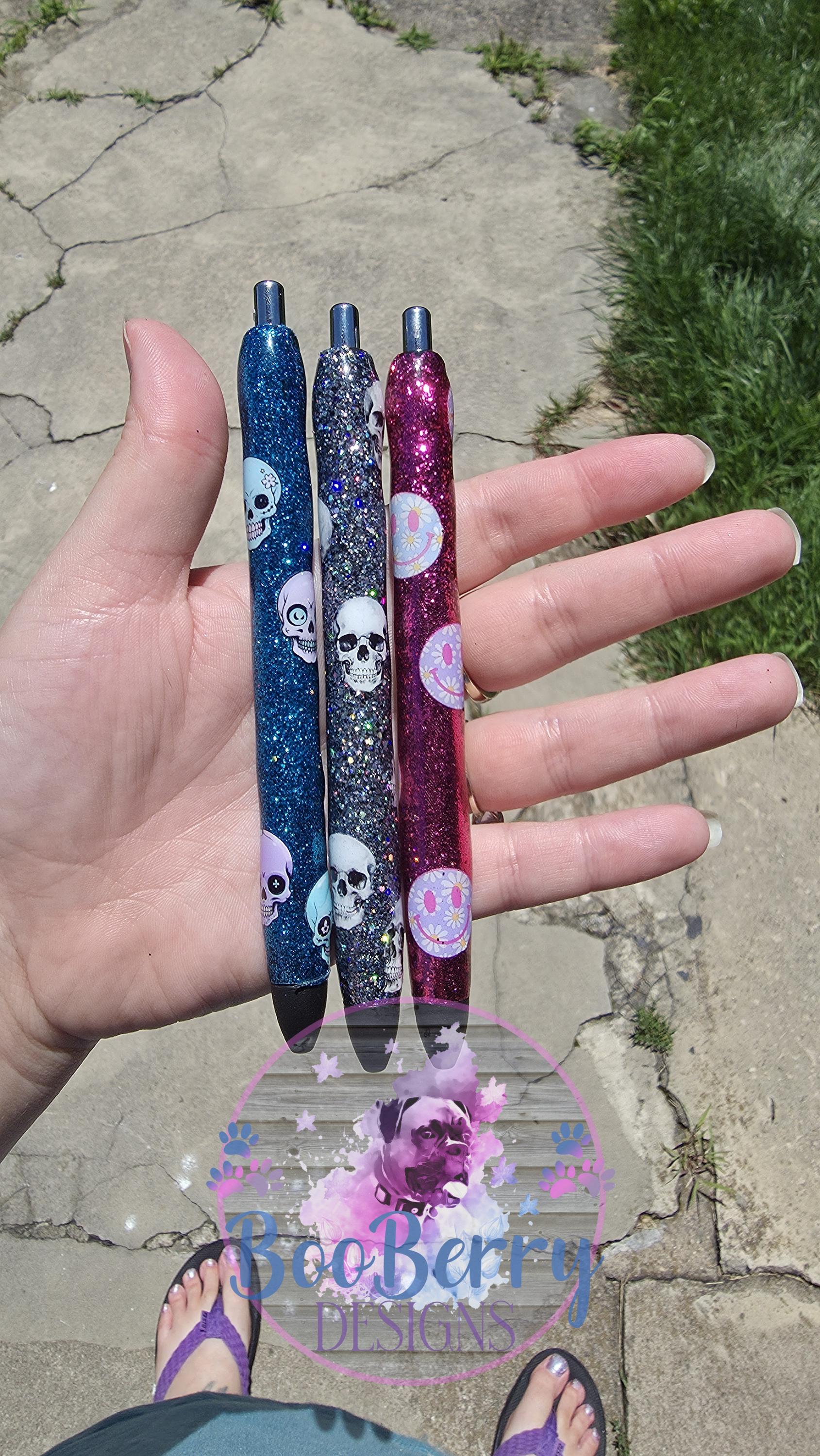 Skull Epoxy Pen - Etsy
