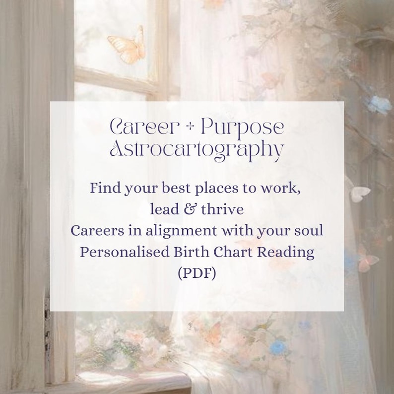 Career + Purpose Astrocartography Reading | Best Places to Work, Create ...