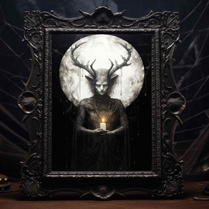 Divine Faun Eerie Atmosphere Art Goth Print - Etsy