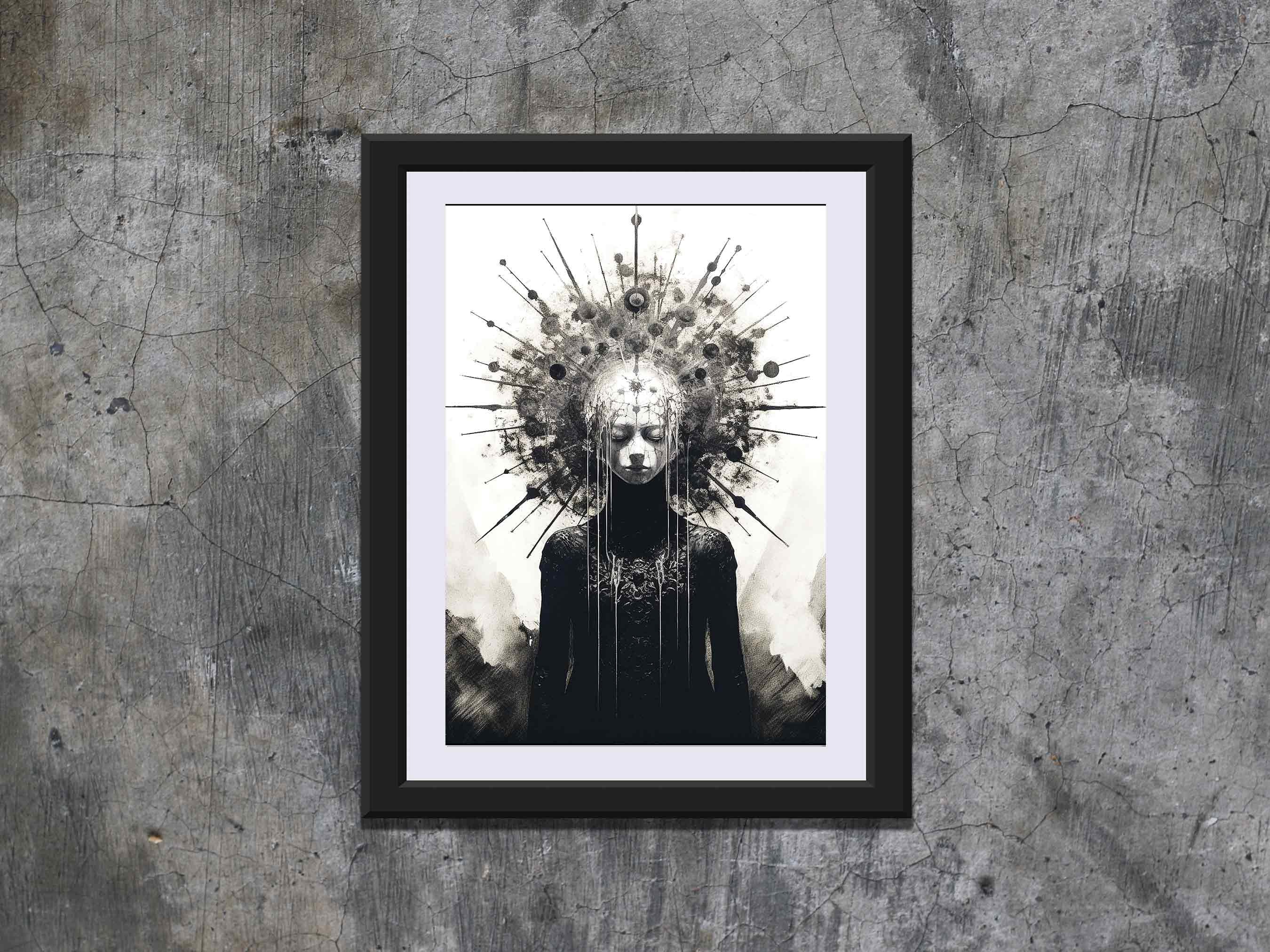 Anxiety Gothic Glamour Digital Print - Etsy