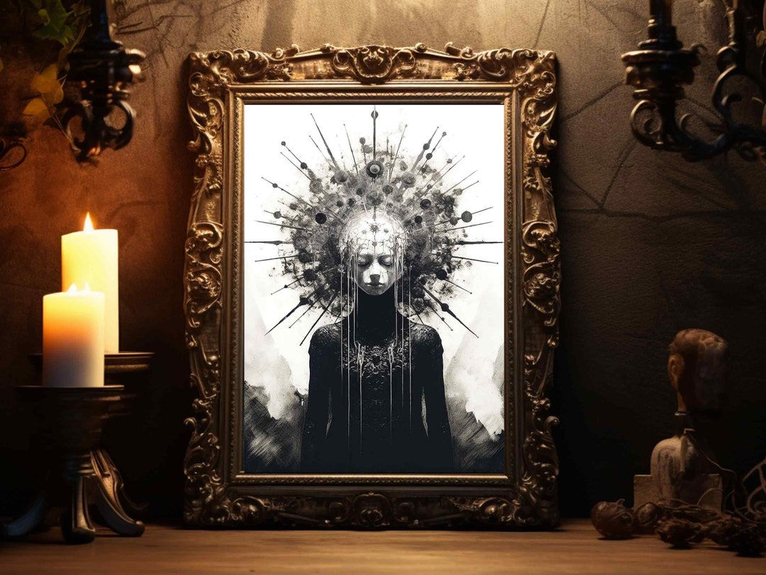 Anxiety Gothic Glamour Digital Print - Etsy