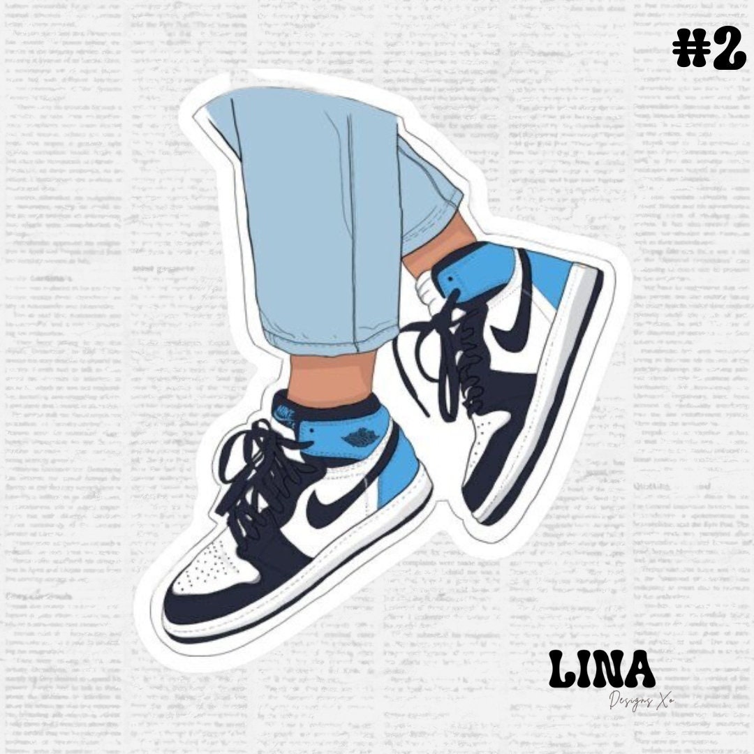 Sneaker Head Sticker / Nike Shoe Stickers /nike Dunk Stickers - Etsy