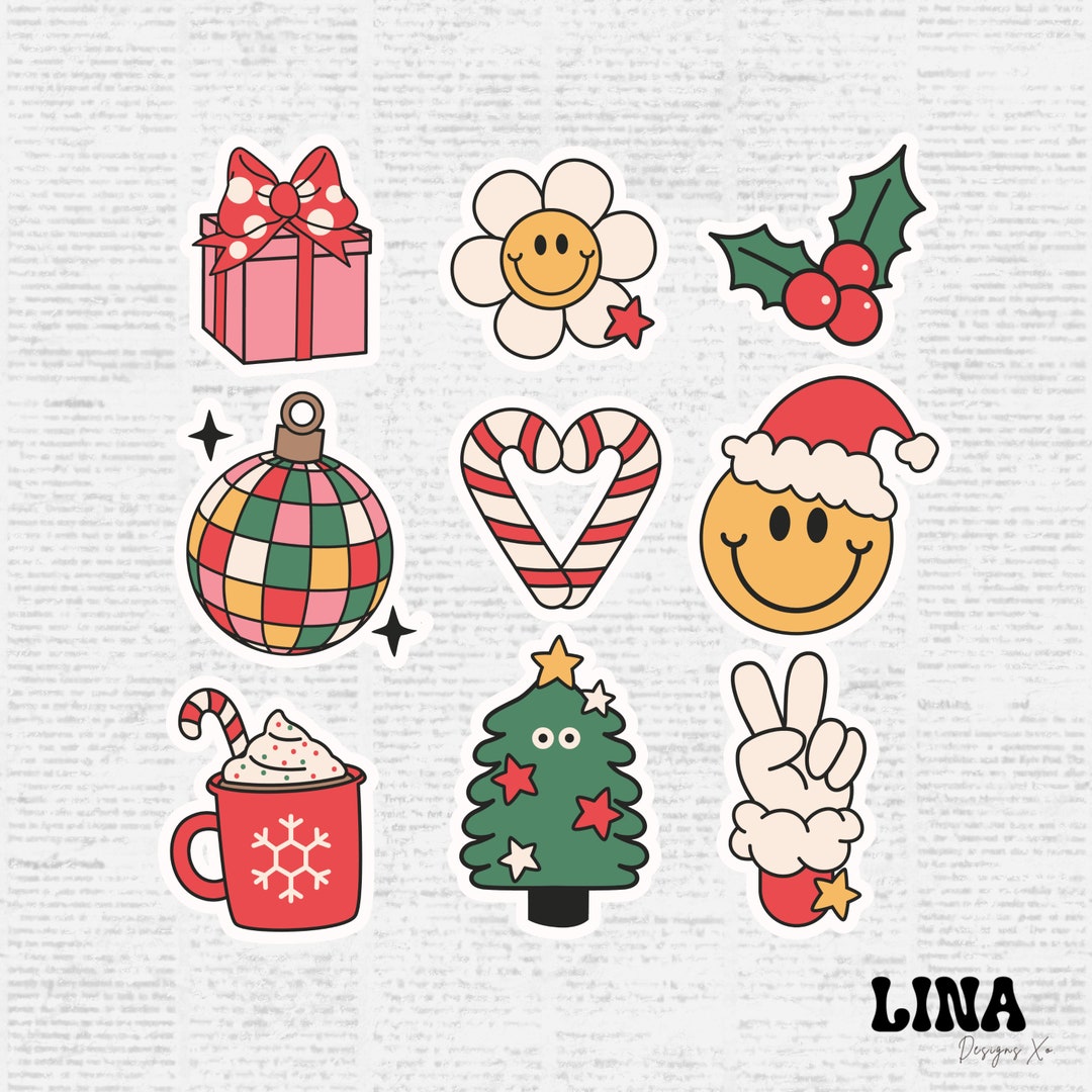 Cute Christmas Sticker / Festive AF Sticker /holly Jolly Sticker ...