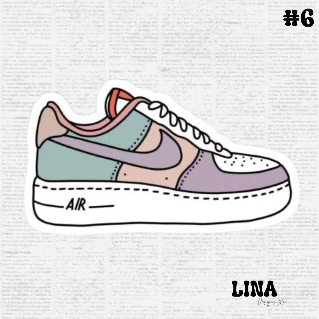 Sneaker Head Sticker / Nike Shoe Stickers /nike Dunk Stickers ...