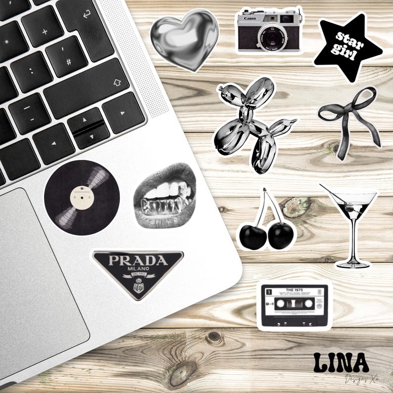 Black Aesthetic Sticker / NYC It Girl Stickers / Y2k Sticker /discoball ...