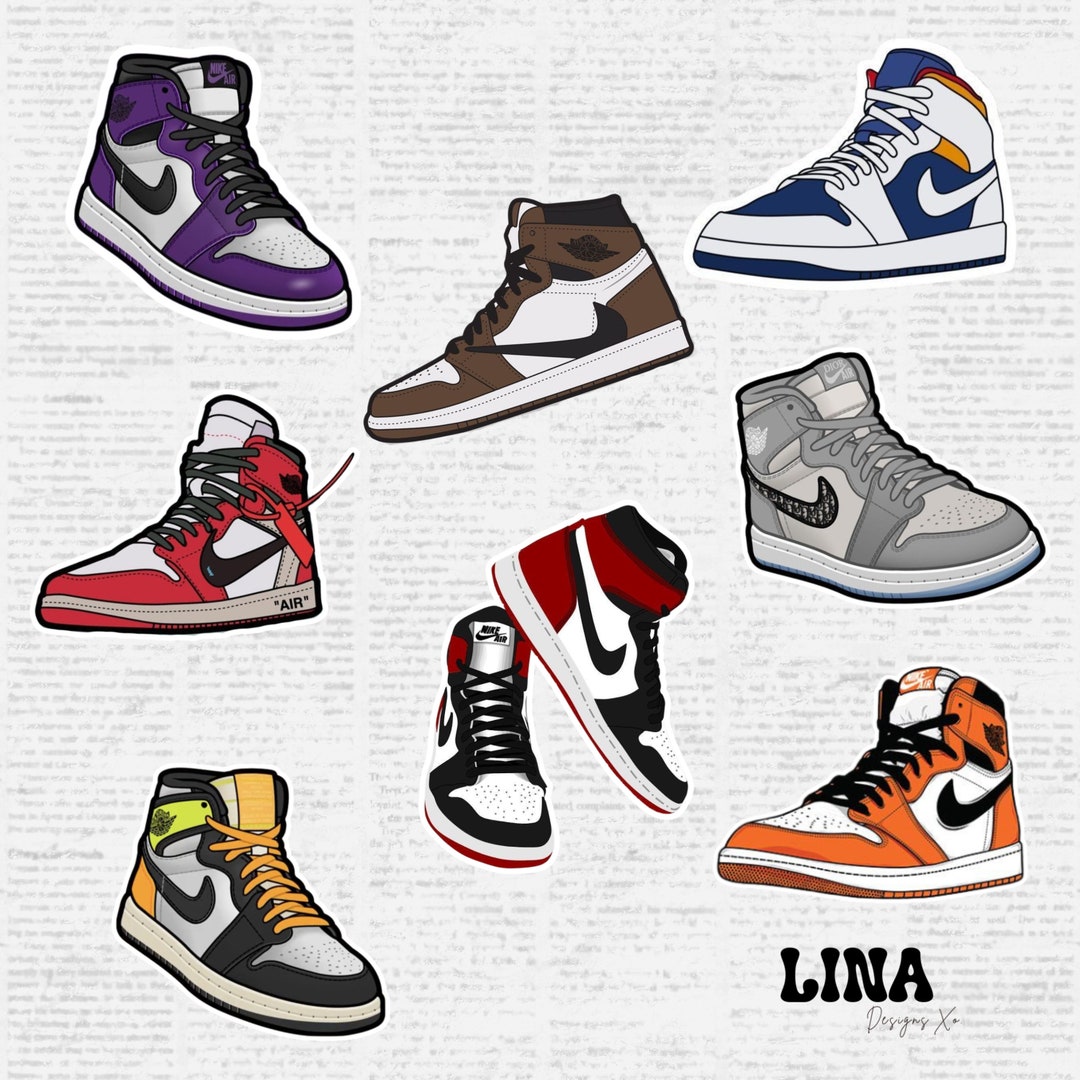 Sneaker Head Sticker / Nike Shoe Stickers /nike Dunk Stickers ...