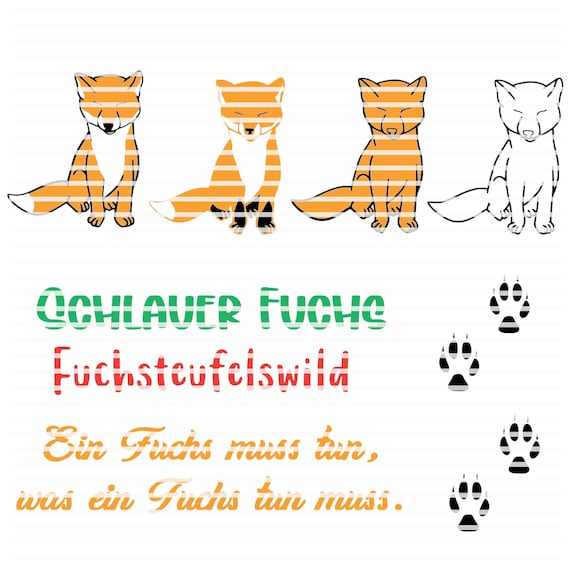 Plotterdatei Fuchs Geschichte - Etsy Australia