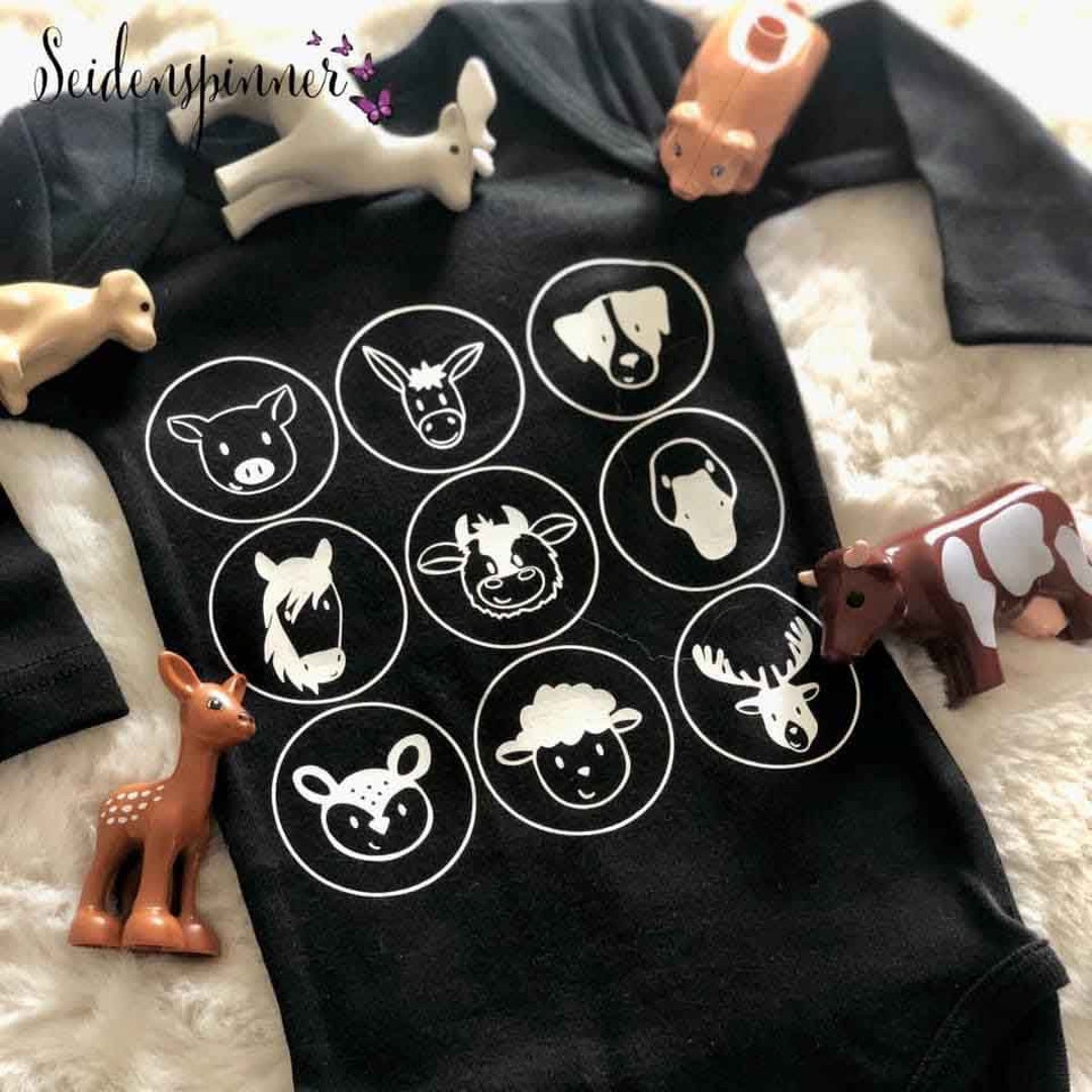 Animal Buttons Farm With Border Plotter File - Etsy