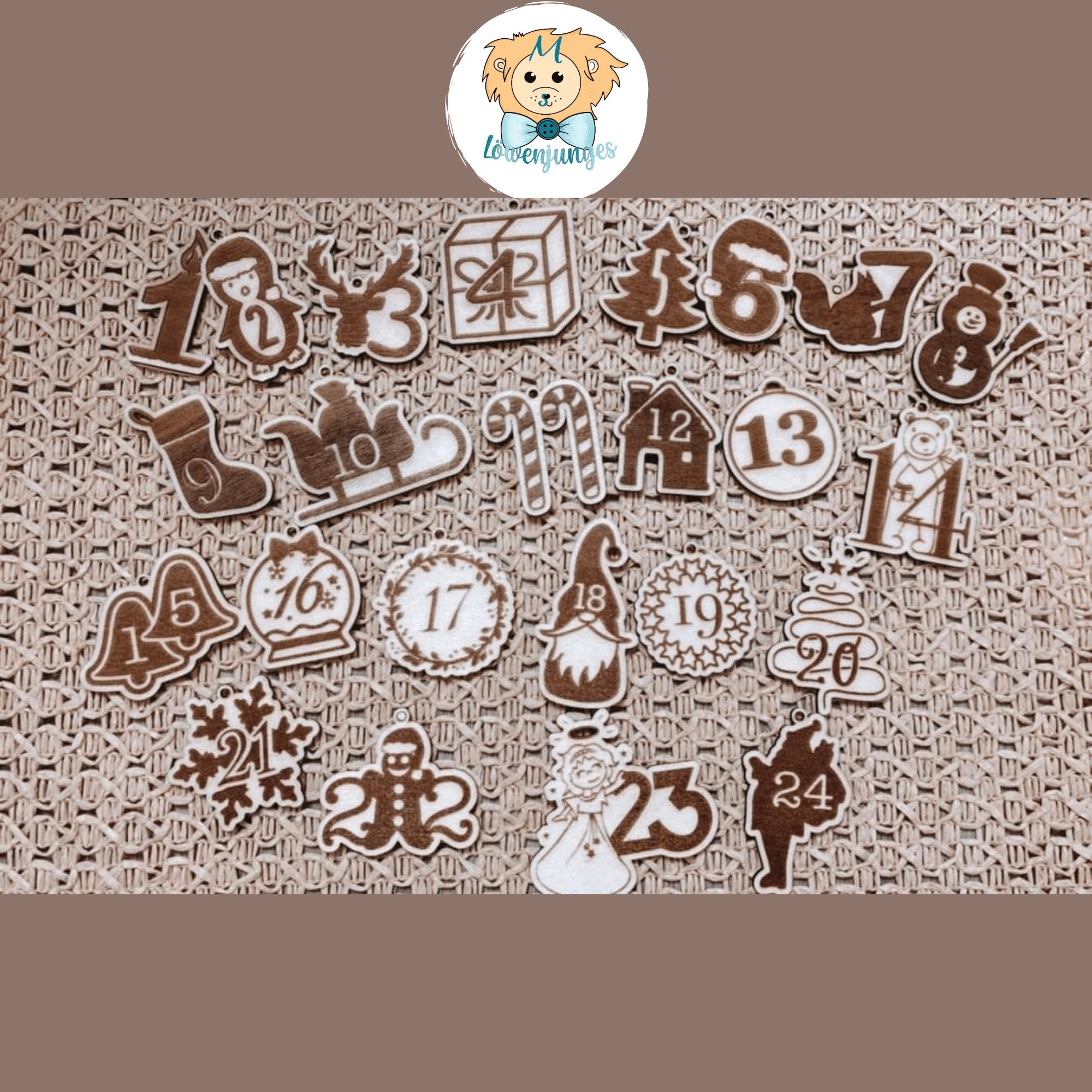 Advent Calendar, Plotter File, Laser File, Digi - Etsy