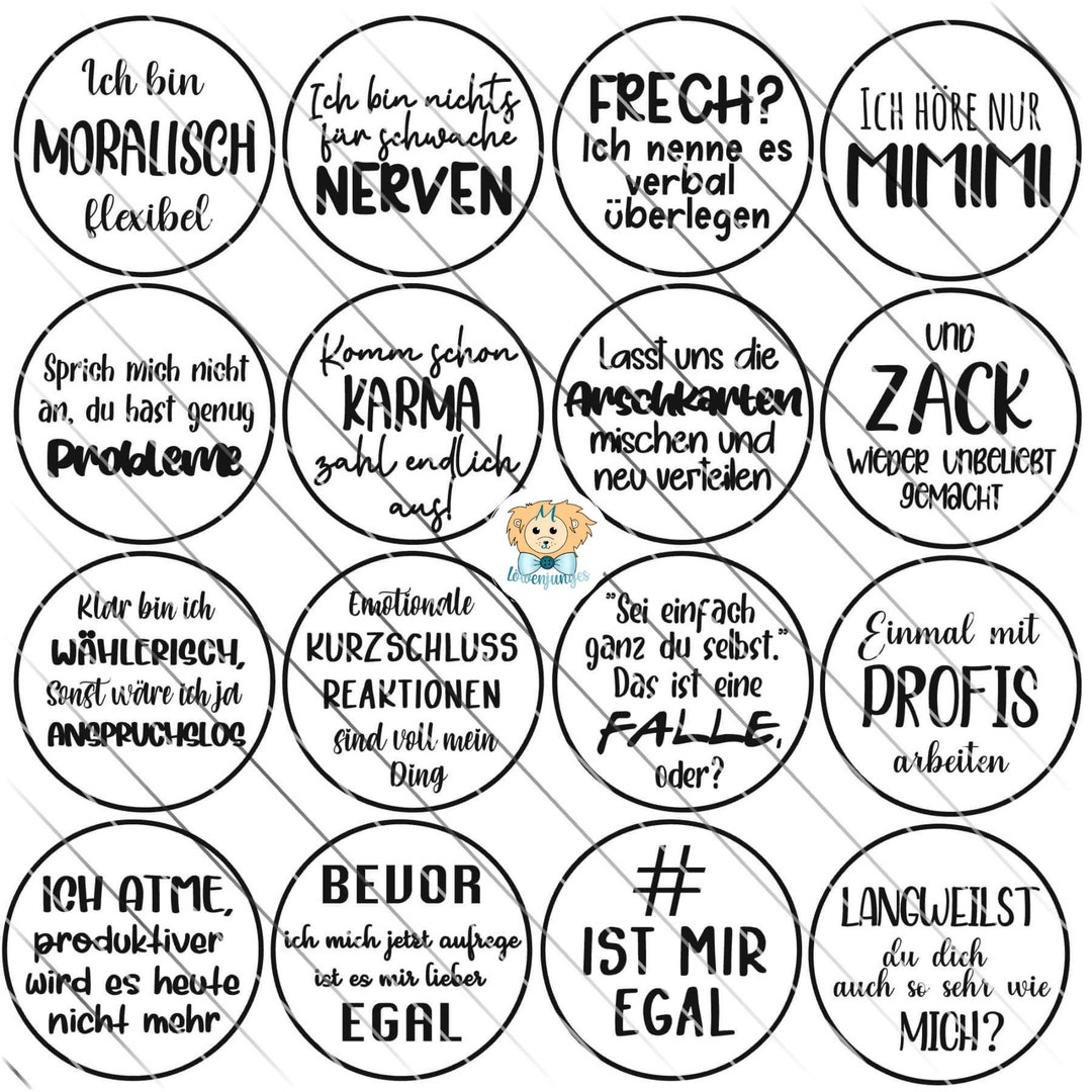 Plotter- und Laserdatei Freche Sprüche - Etsy.de