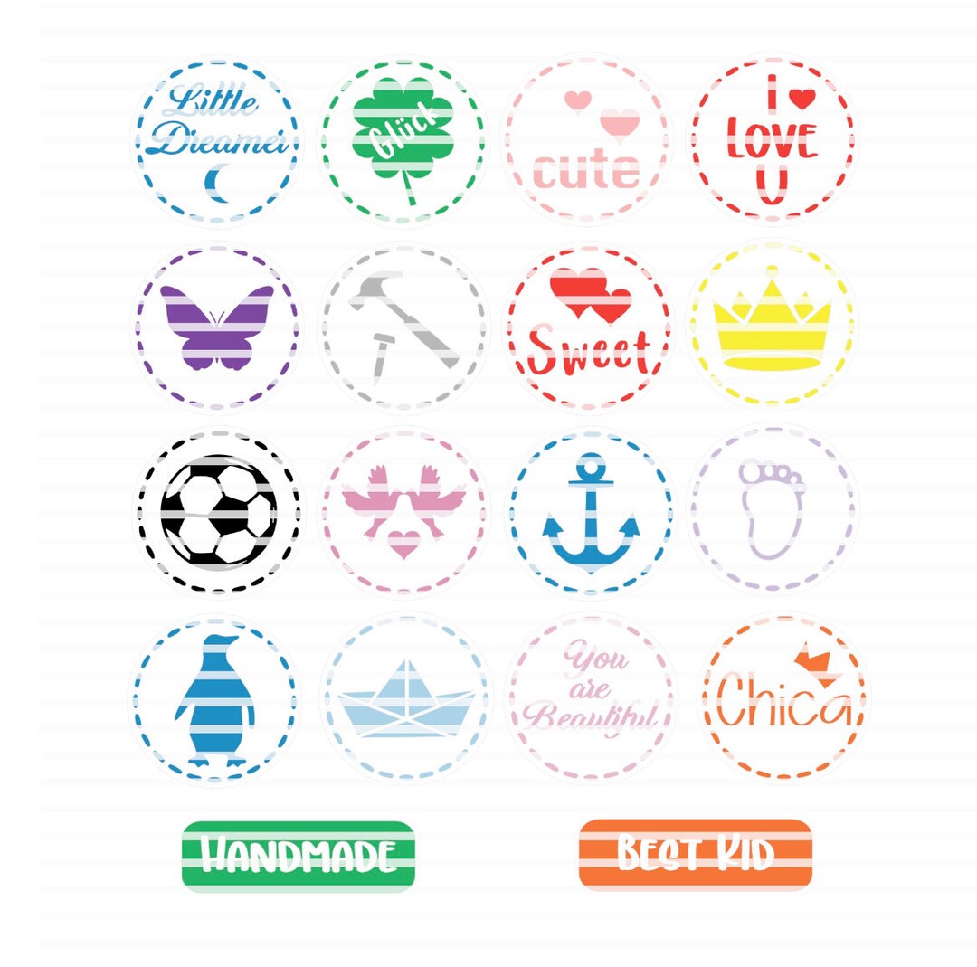 Plotter File, Patches, Labels, Round + Free File - Etsy