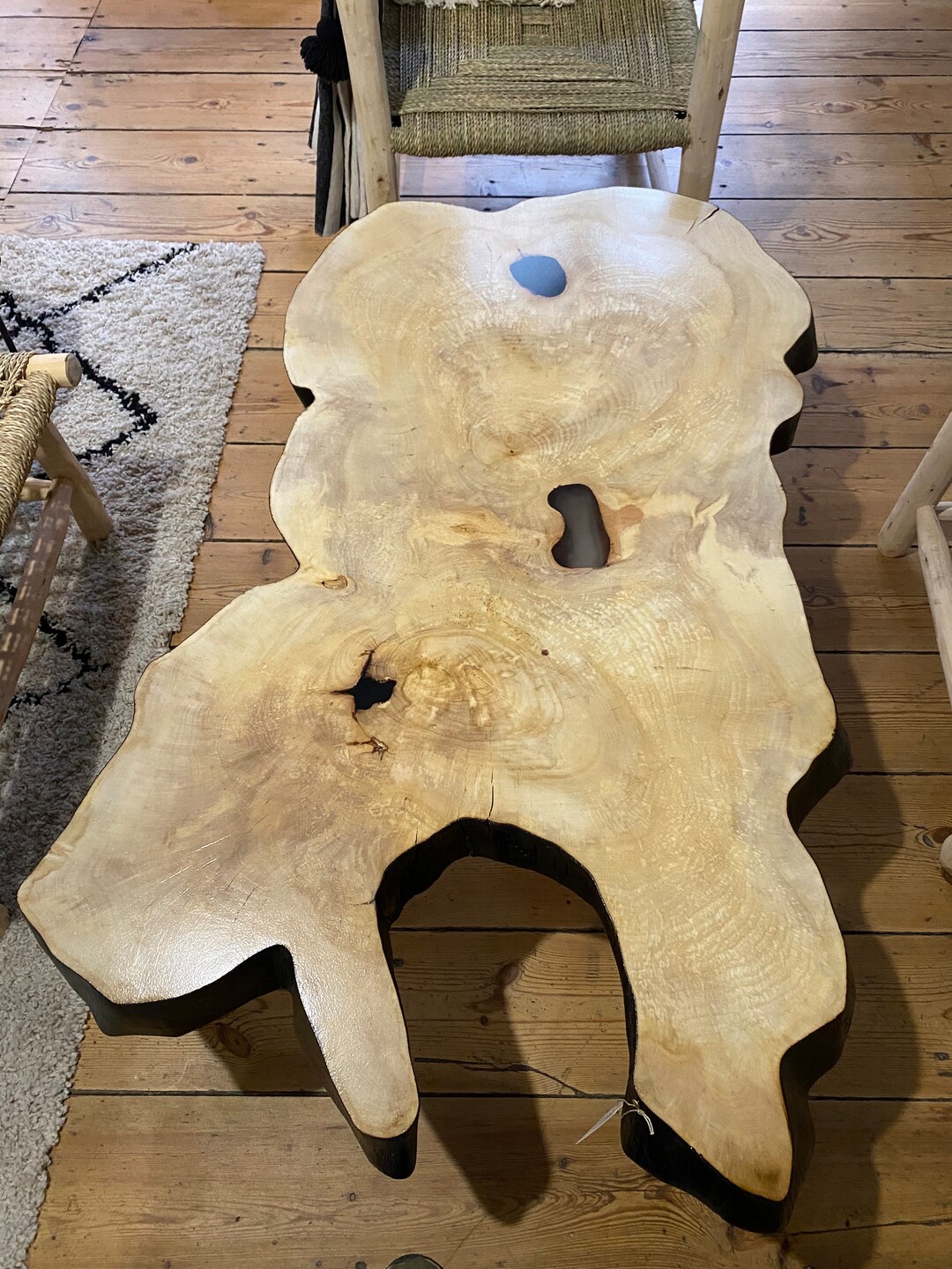 Magnificent Live Edge Coffee Table in Gironde Lime Wood. - Etsy