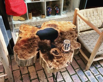 Solid Ash and Resin Coffee Table - Etsy