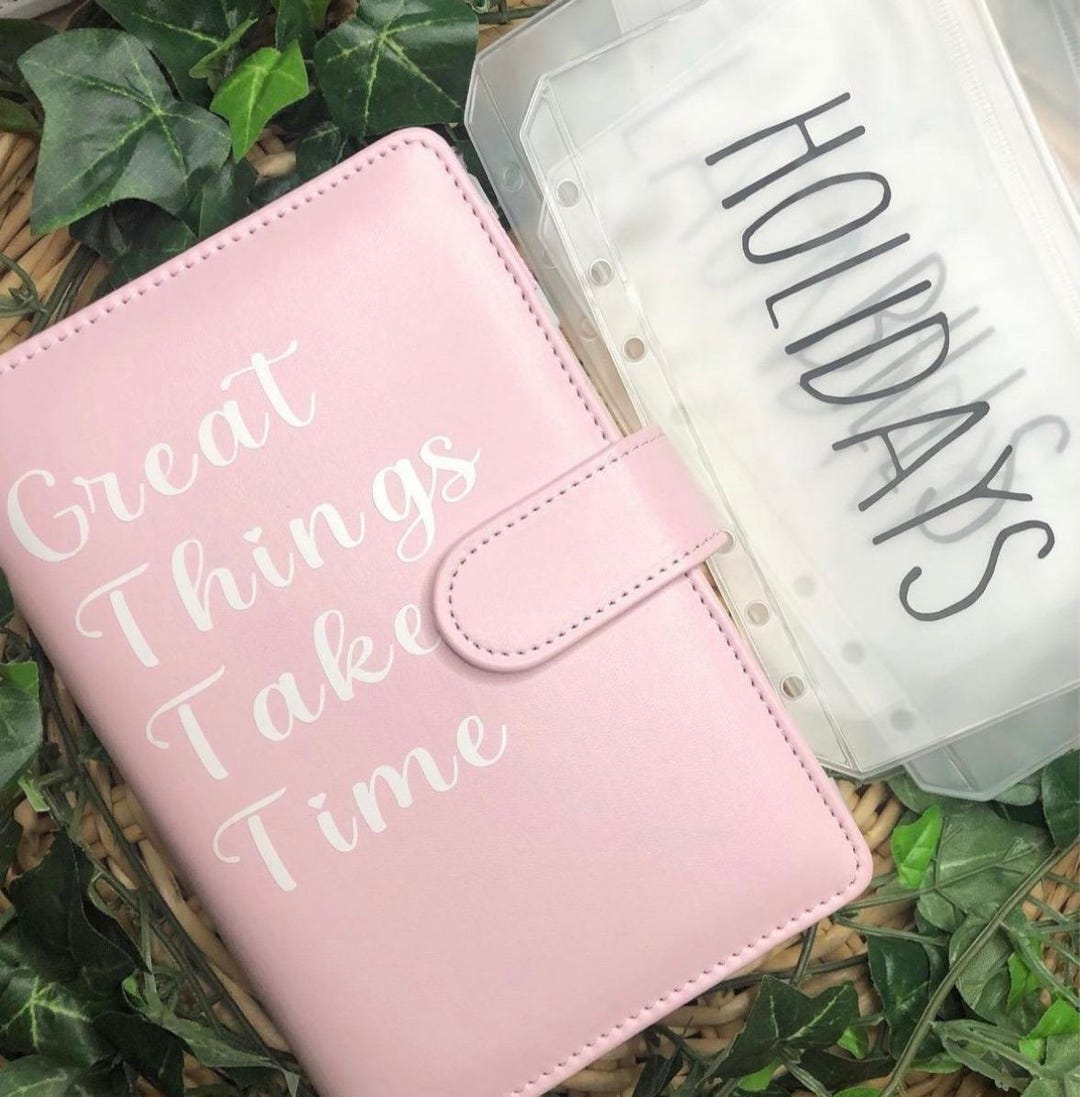 Starter Cash Envelope System Wallet Personal Planner 6-ring Binder ...