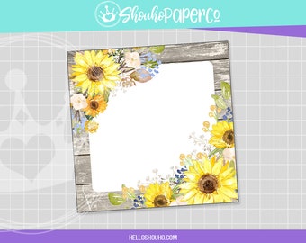 Sunflower Sticky Notes - Etsy