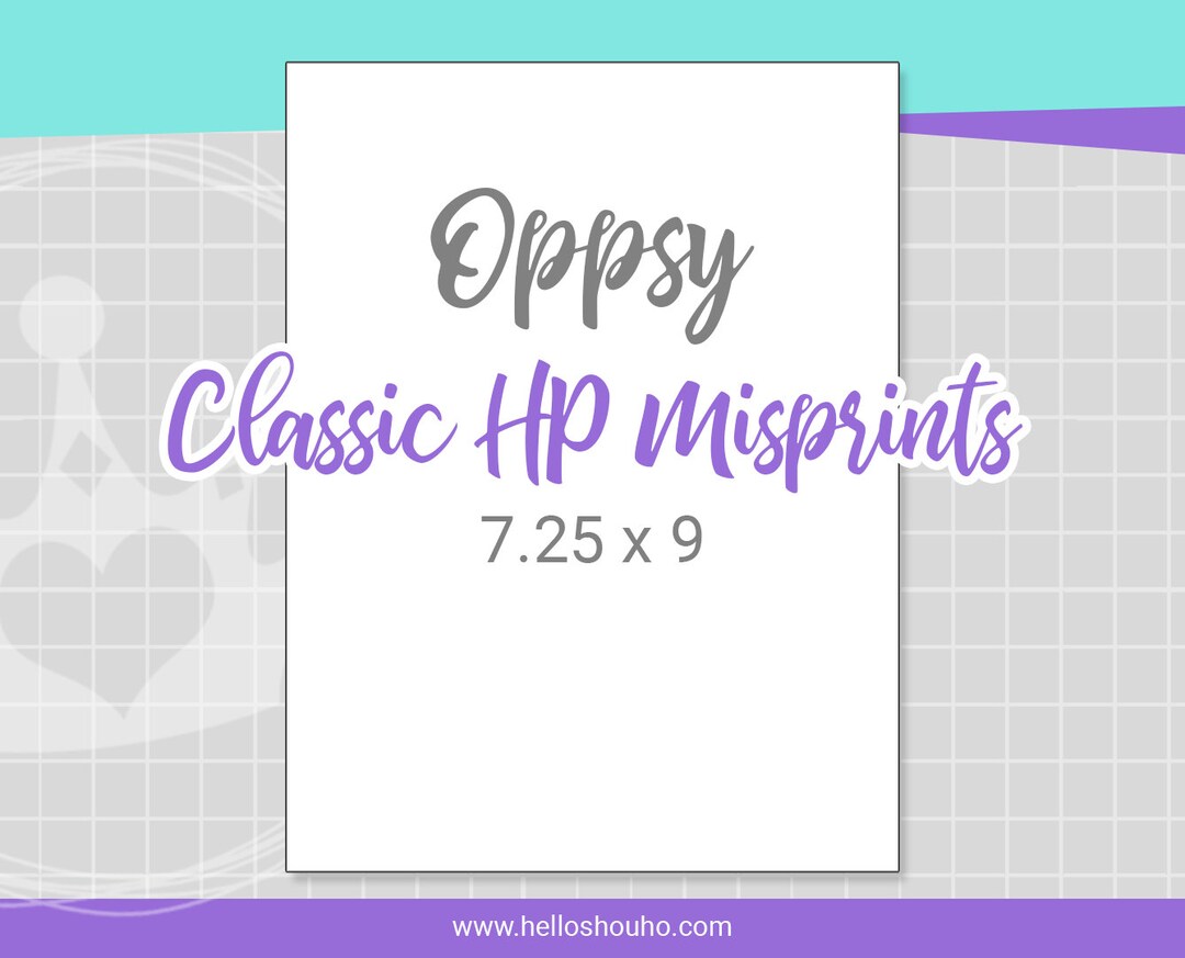25 Pages Misprint HP Classic 7 X 9.25 Line Grid, Dot, Grid Planner ...