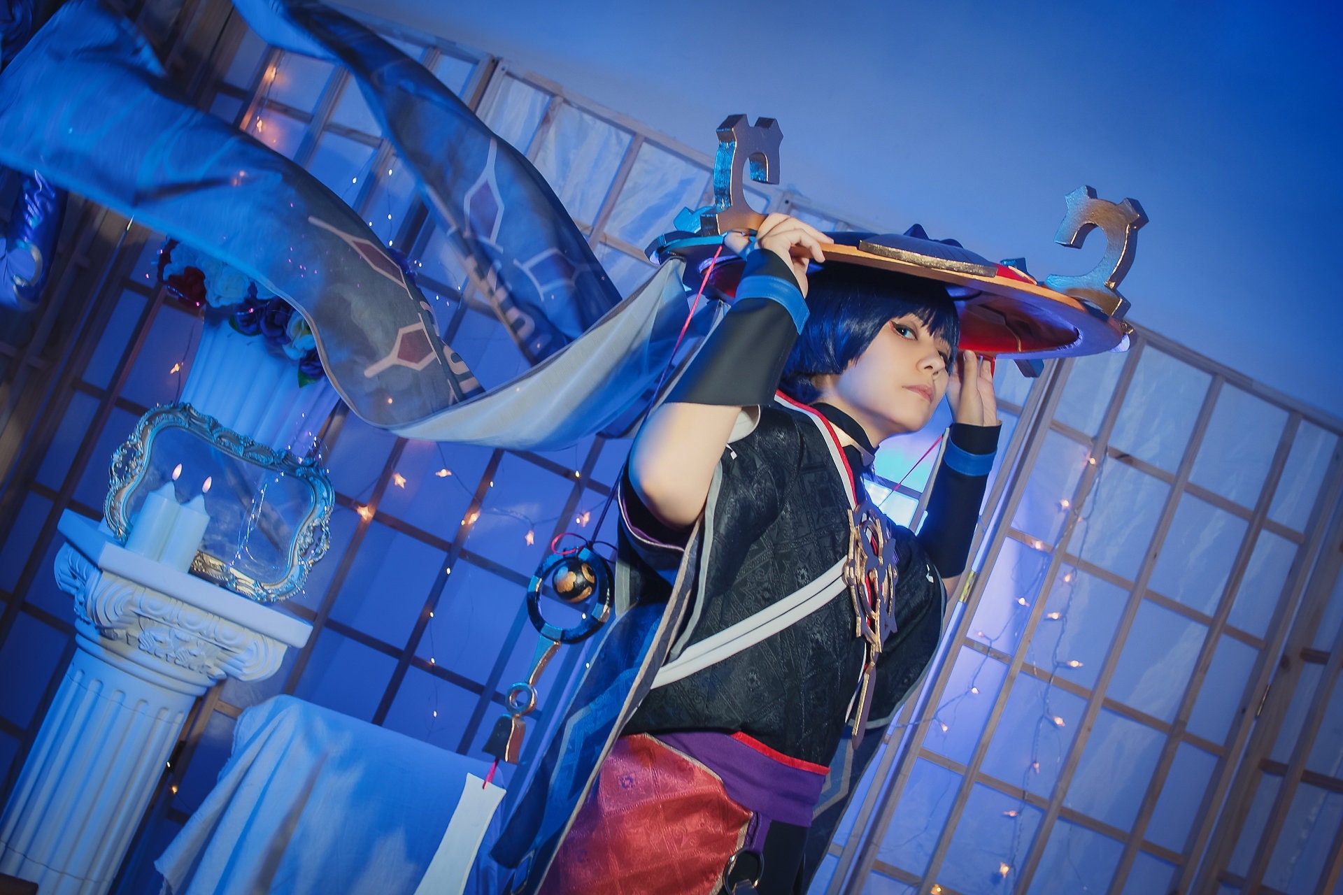 Game Genshin Impact Scaramouche Hat Kunikuzushi Cospaly Project Genshin ...