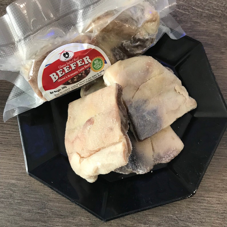 Salted Beef/ Ghana Salted Beef/ Toolo Beef 200g - Etsy