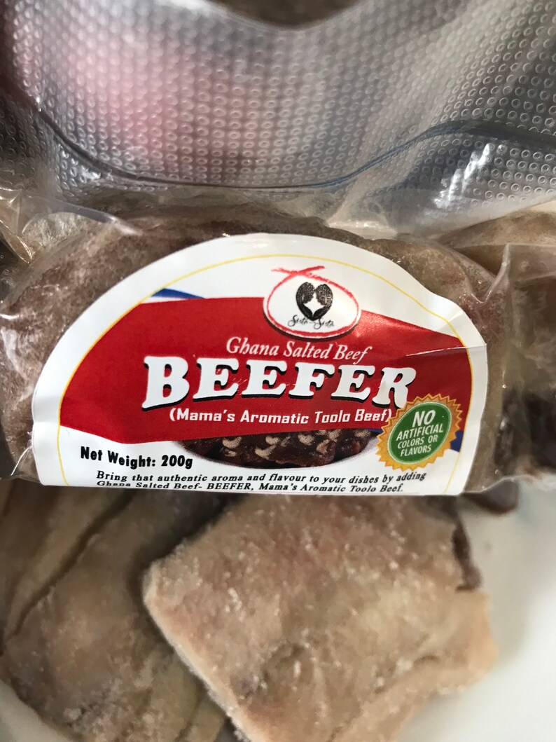 Salted Beef/ Ghana Salted Beef/ Toolo Beef 200g - Etsy