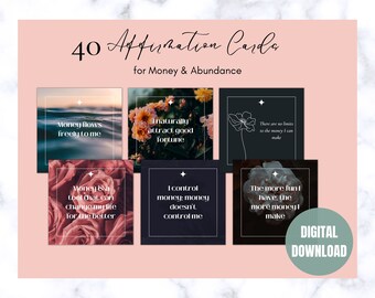 Money Mindset Cards - Etsy