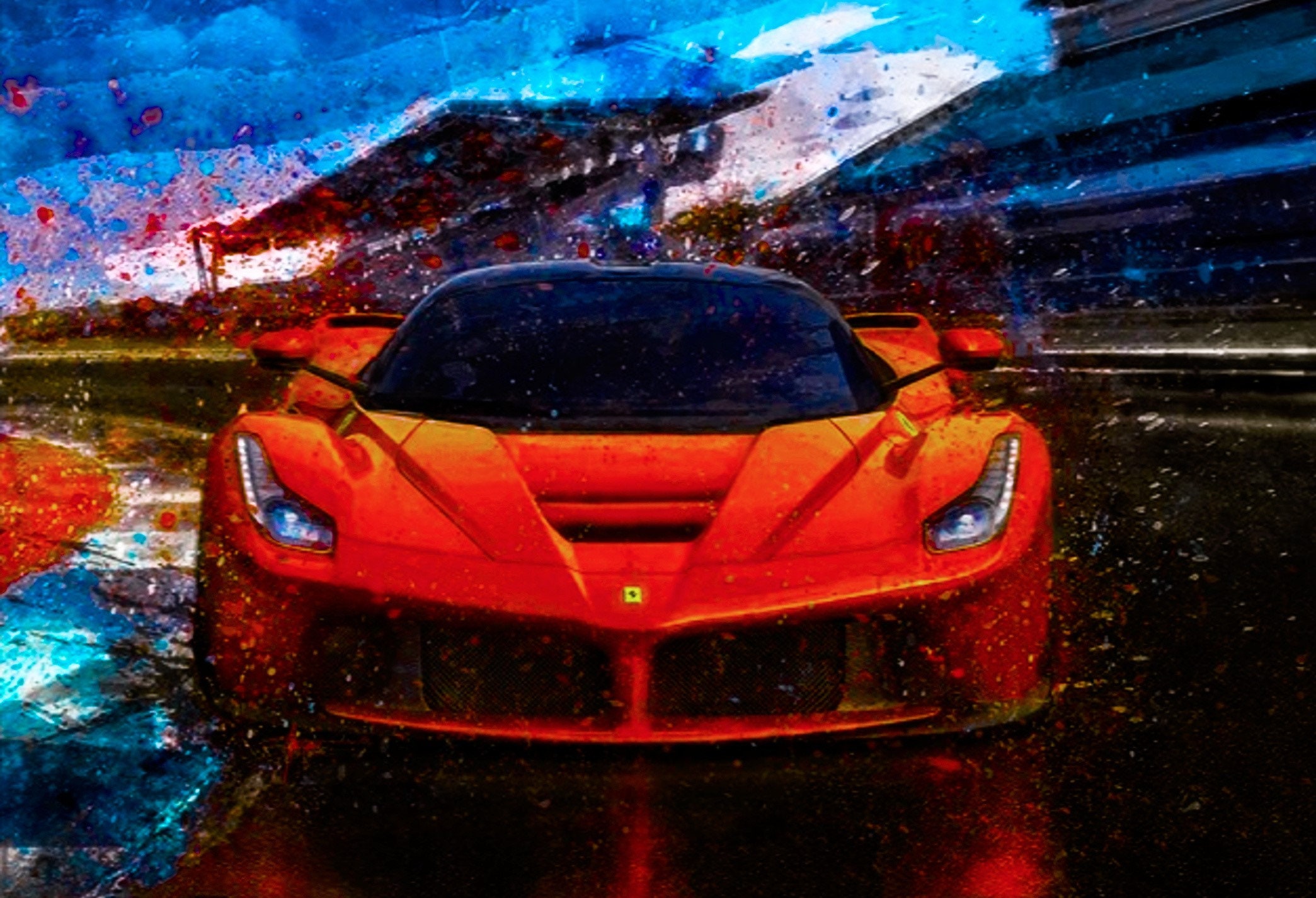 Ferrari 5D Diamond Painting Art Kit Full Square Round Drill | Etsy