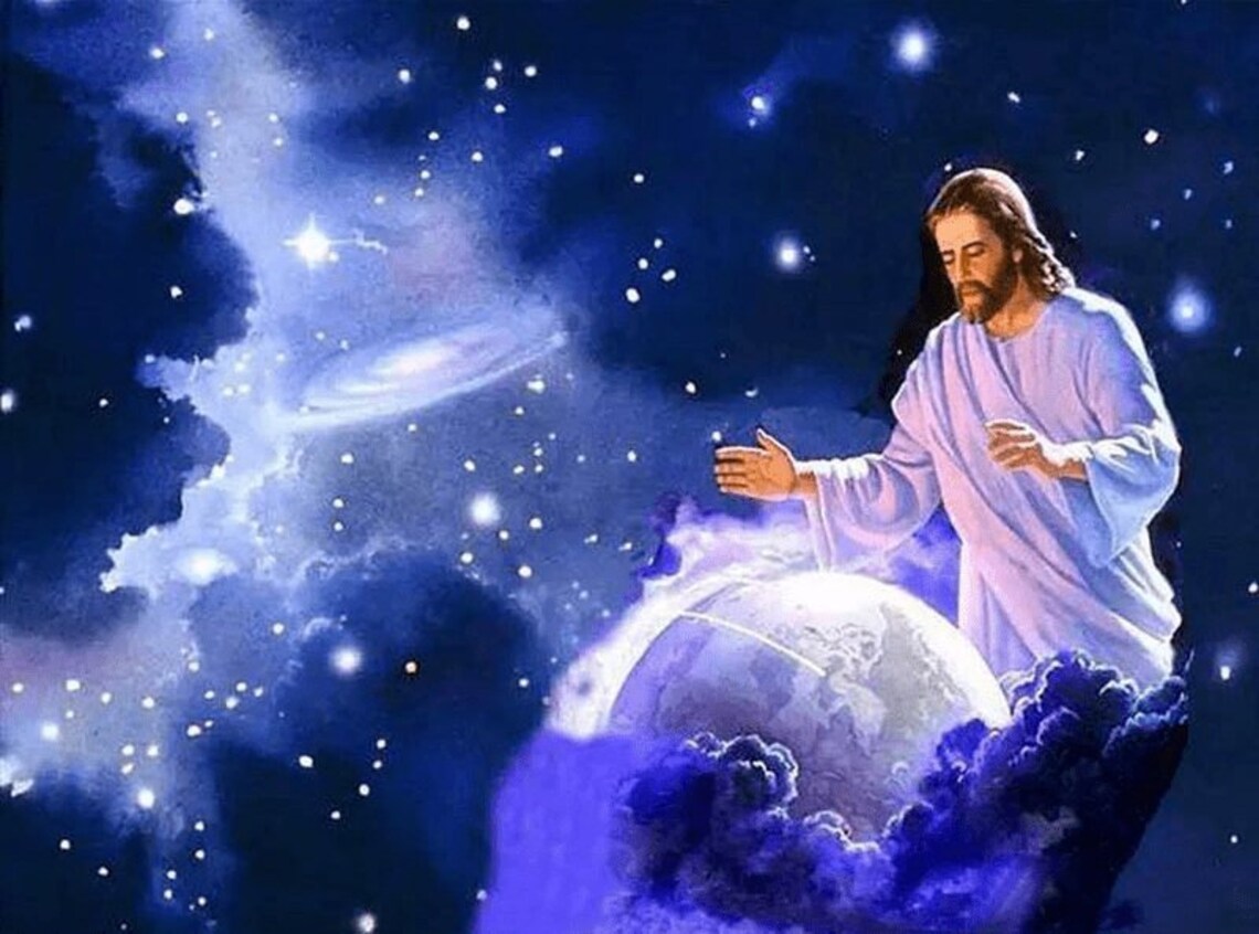 Jesus Holds The Earth Religious 5D Diamond Painting Art Kit | Etsy