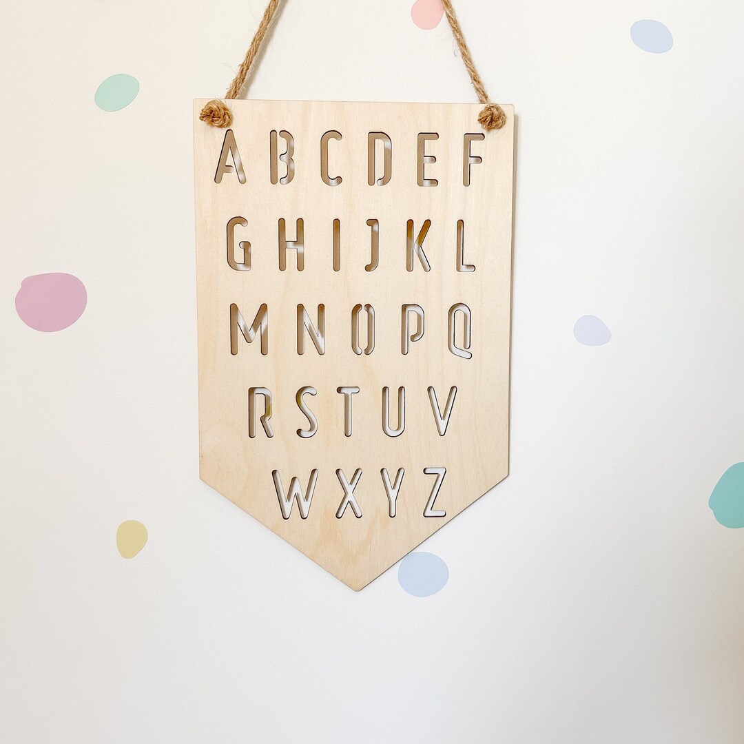 ALPHABET WALL SIGN, Educational, Wall Sign, Alphabet, Early Learners ...