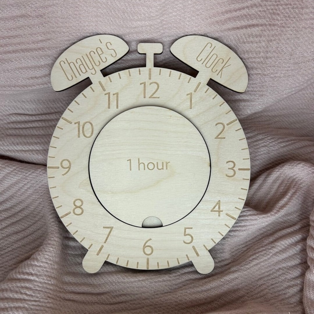 TIMBER MONTESSORI CLOCK, Telling the Time, Montessori Play, Education ...