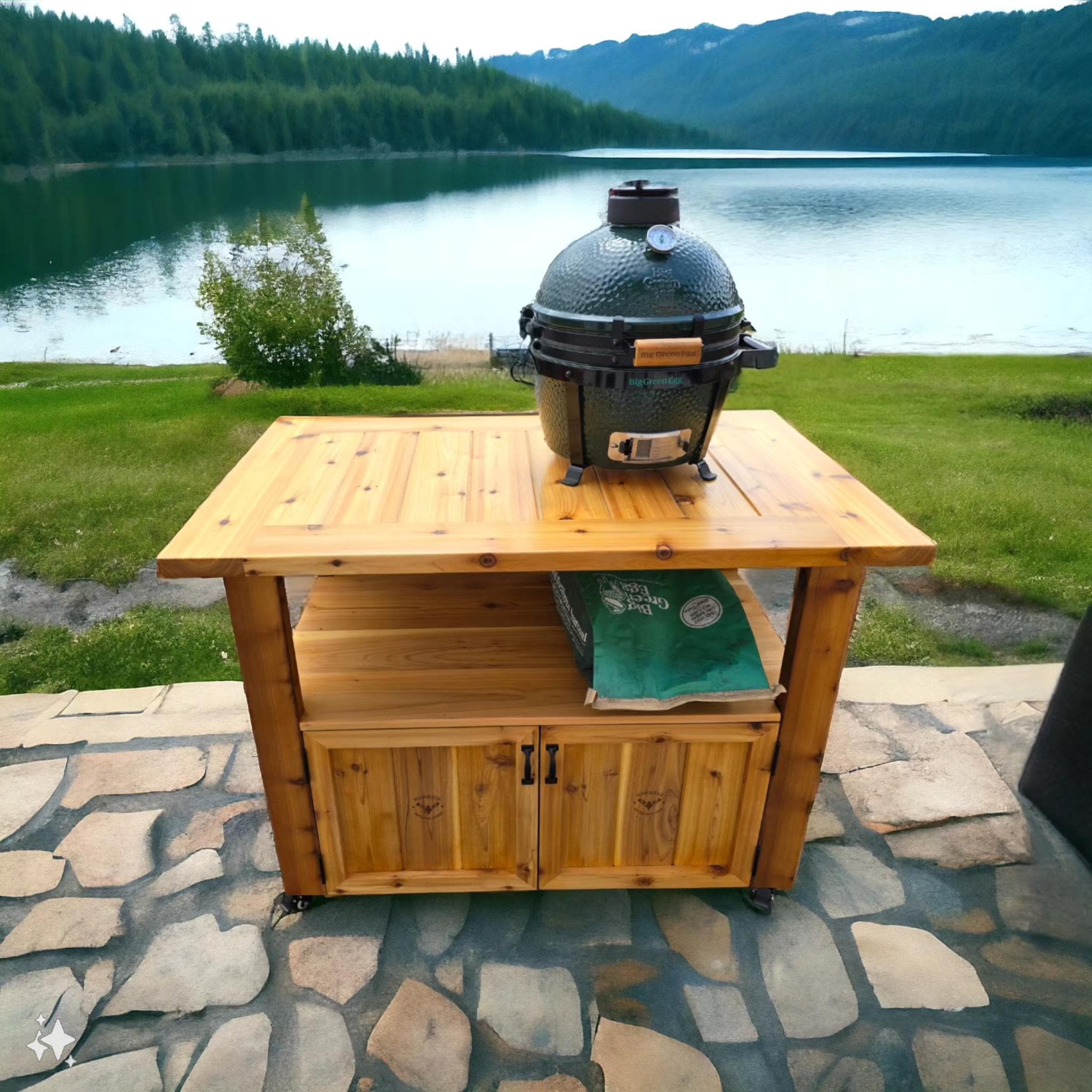 Outdoor BBQ Table | Counter or Outdoor Kitchen | Grilling Station | Big ...