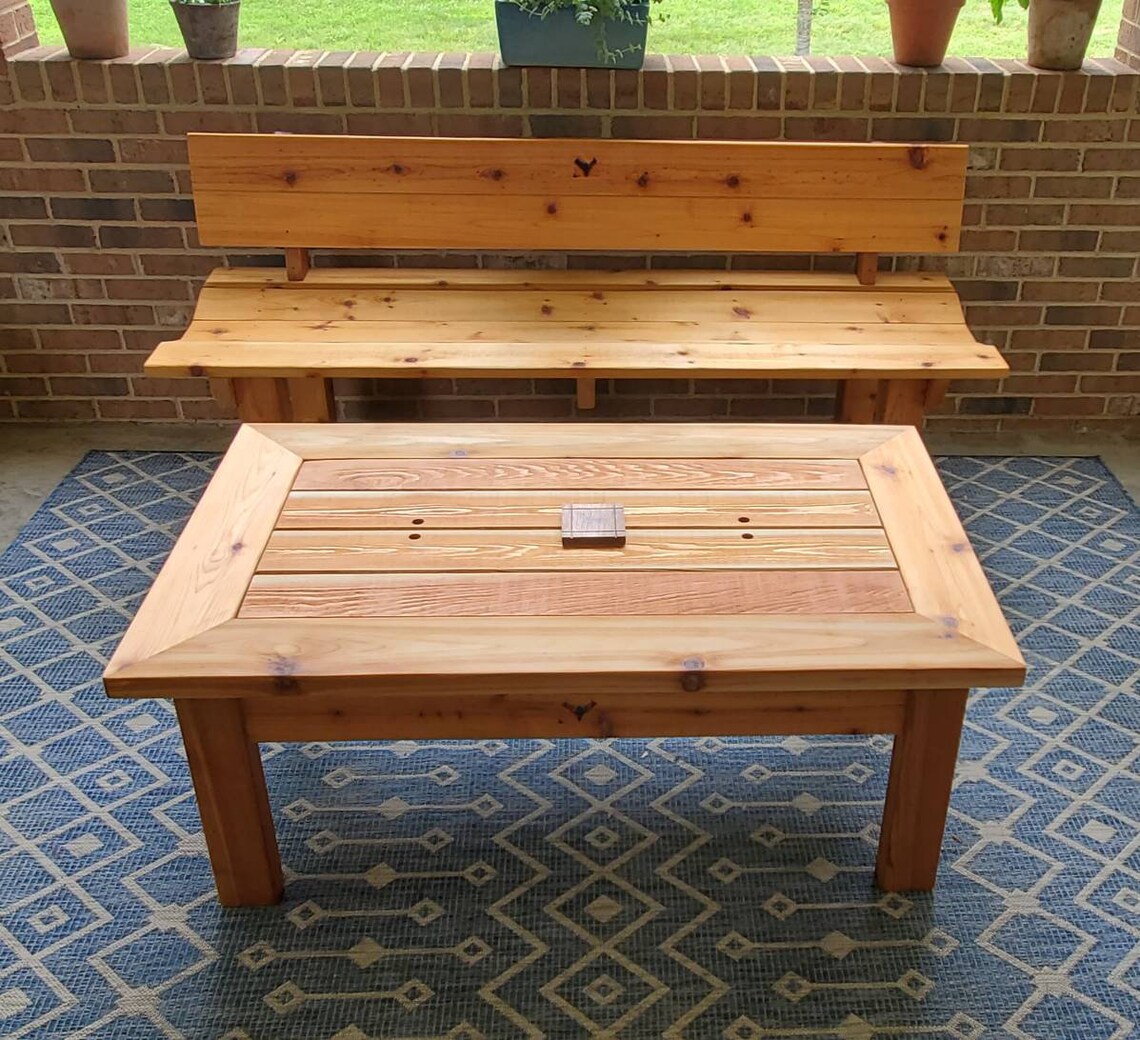 Gas Fire Coffee Table - Etsy