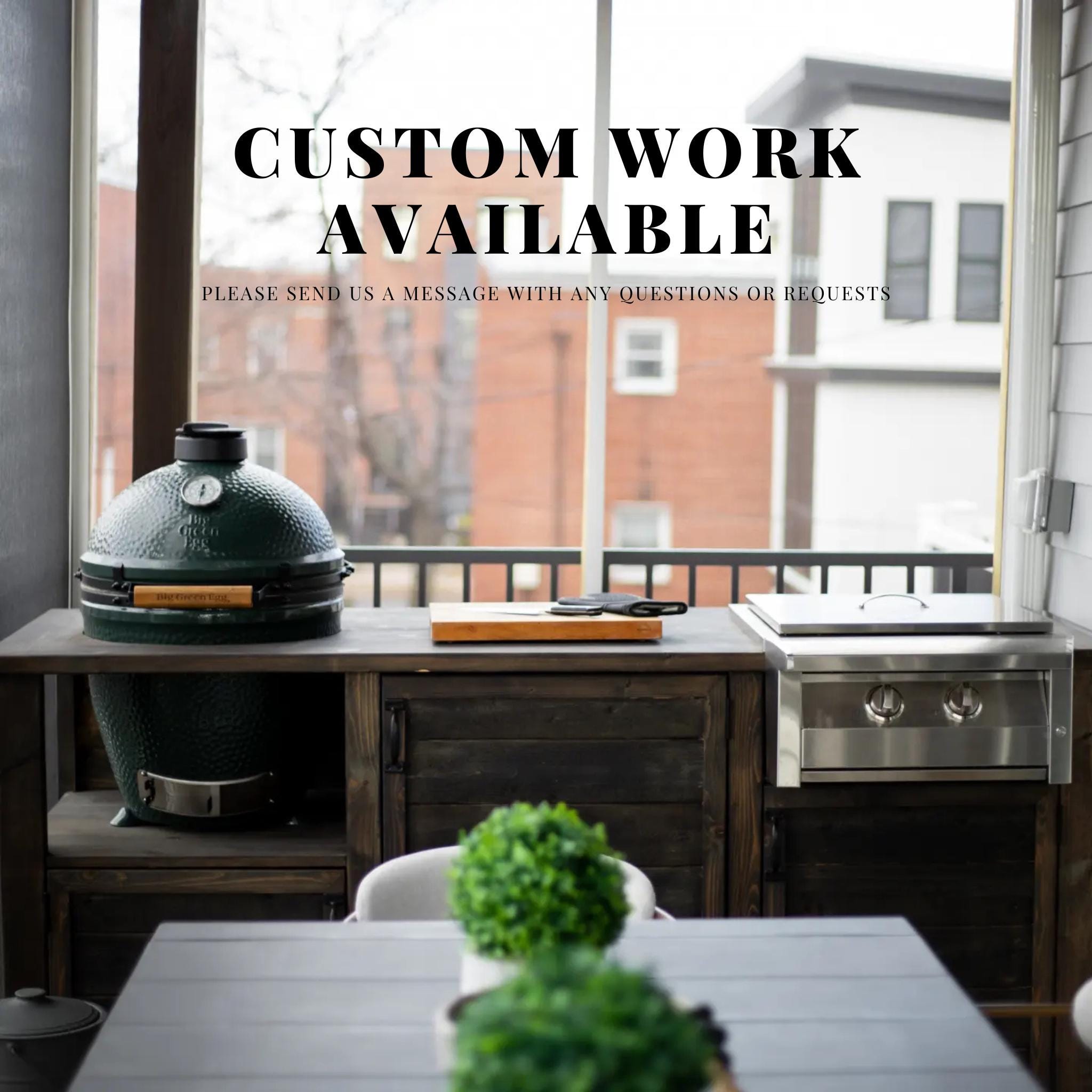 Outdoor BBQ Table | Counter or Outdoor Kitchen | Grilling Station | Big ...