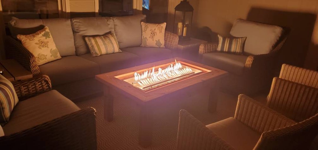 Gas Fire Coffee Table - Etsy