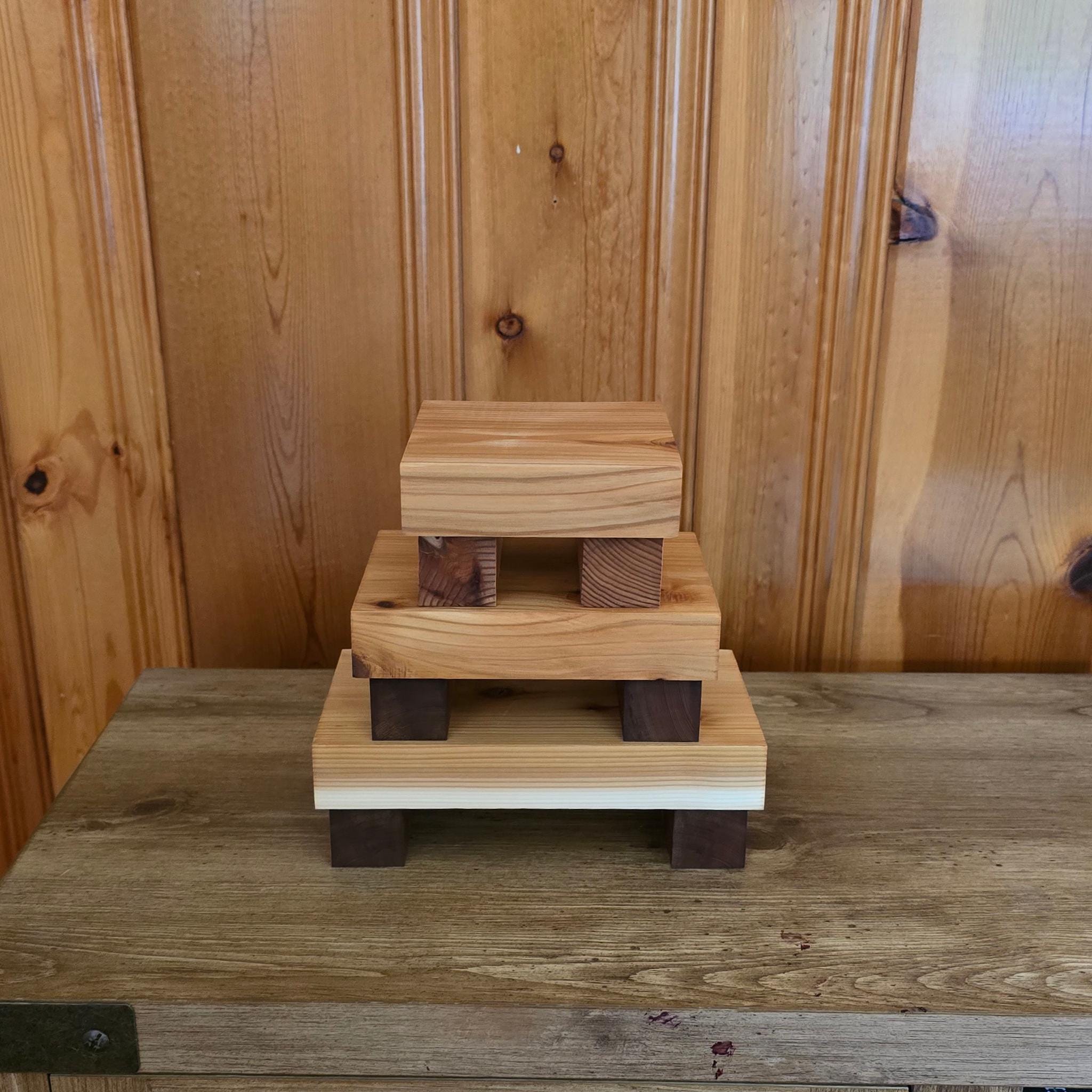 Cedar Risers | Wood Plant Stands | Kitchen Counter Risers | Bathroom ...