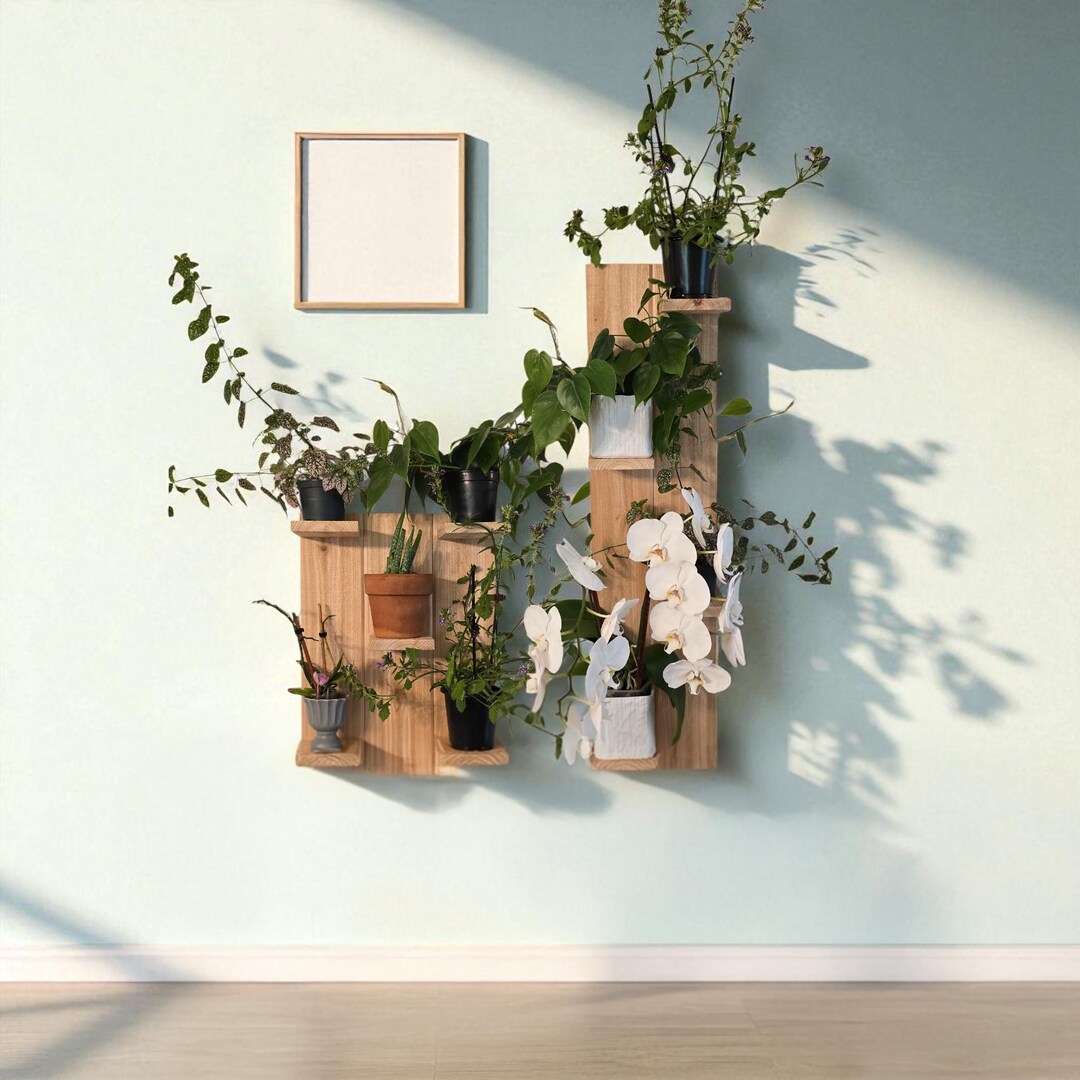 Wall Mounted Plant Shelf | Accent Wall Shelf | Modern Wall Shelf ...
