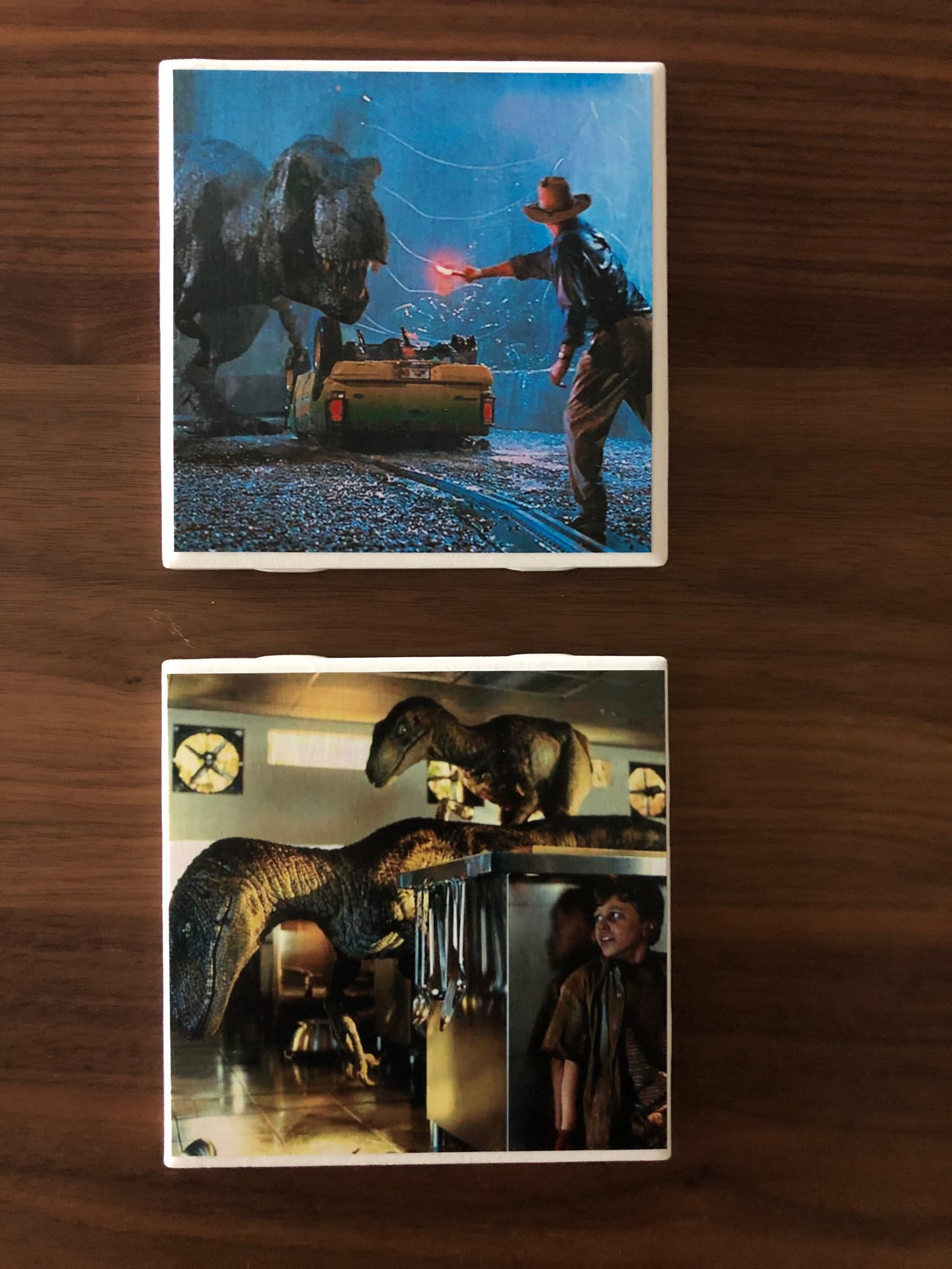 Jurassic Park Movie Coasters Drink Coasters Bar Coasters | Etsy