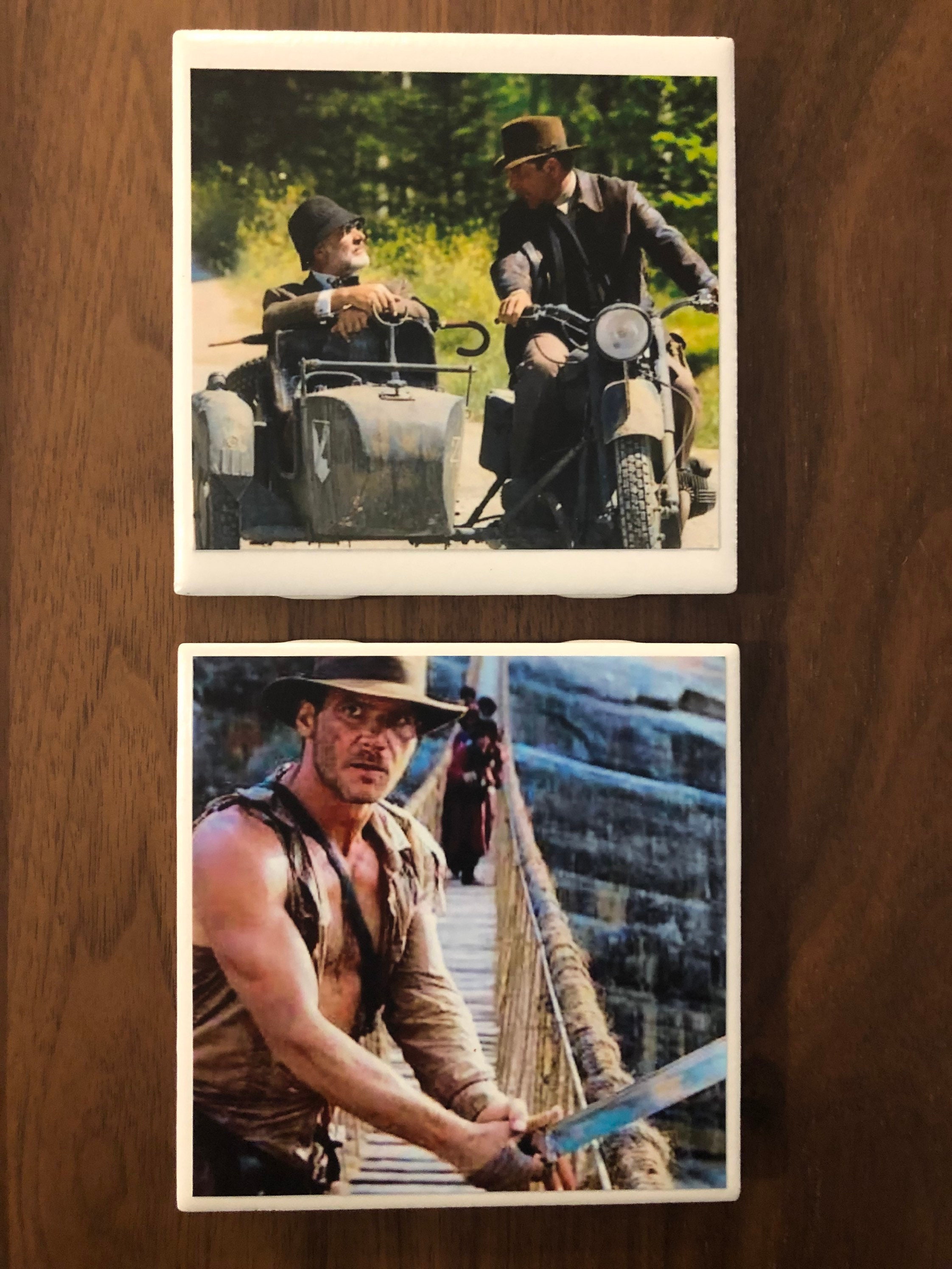 Indiana Jones Movie Coasters-set of 4 Drink Coasters Bar - Etsy