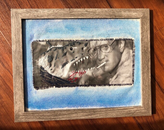Jaws Movie Poster Embroidery - Etsy