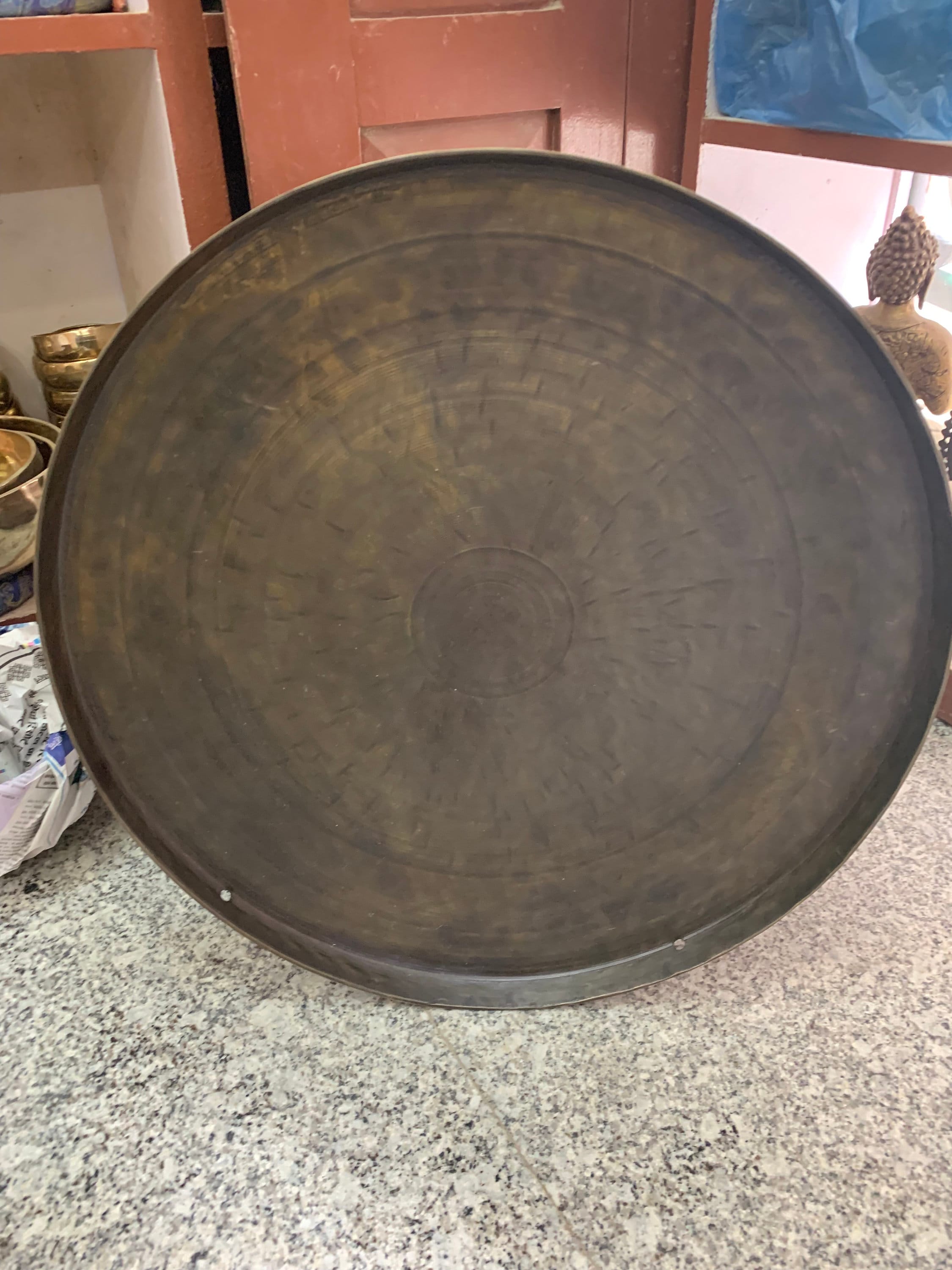 20 Inch Tibetan Gong Bell Large Gong Bell Meditation Chakra - Etsy