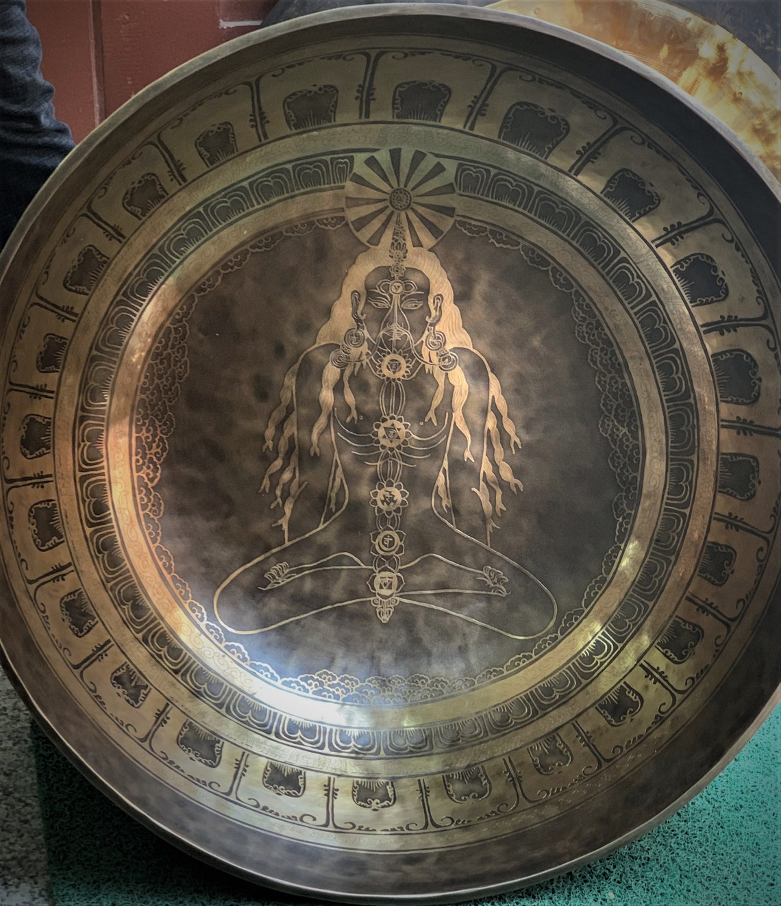 24 Inch Extra Large Singing Bowl, Singing Bowl for Standing Sound Bath ...