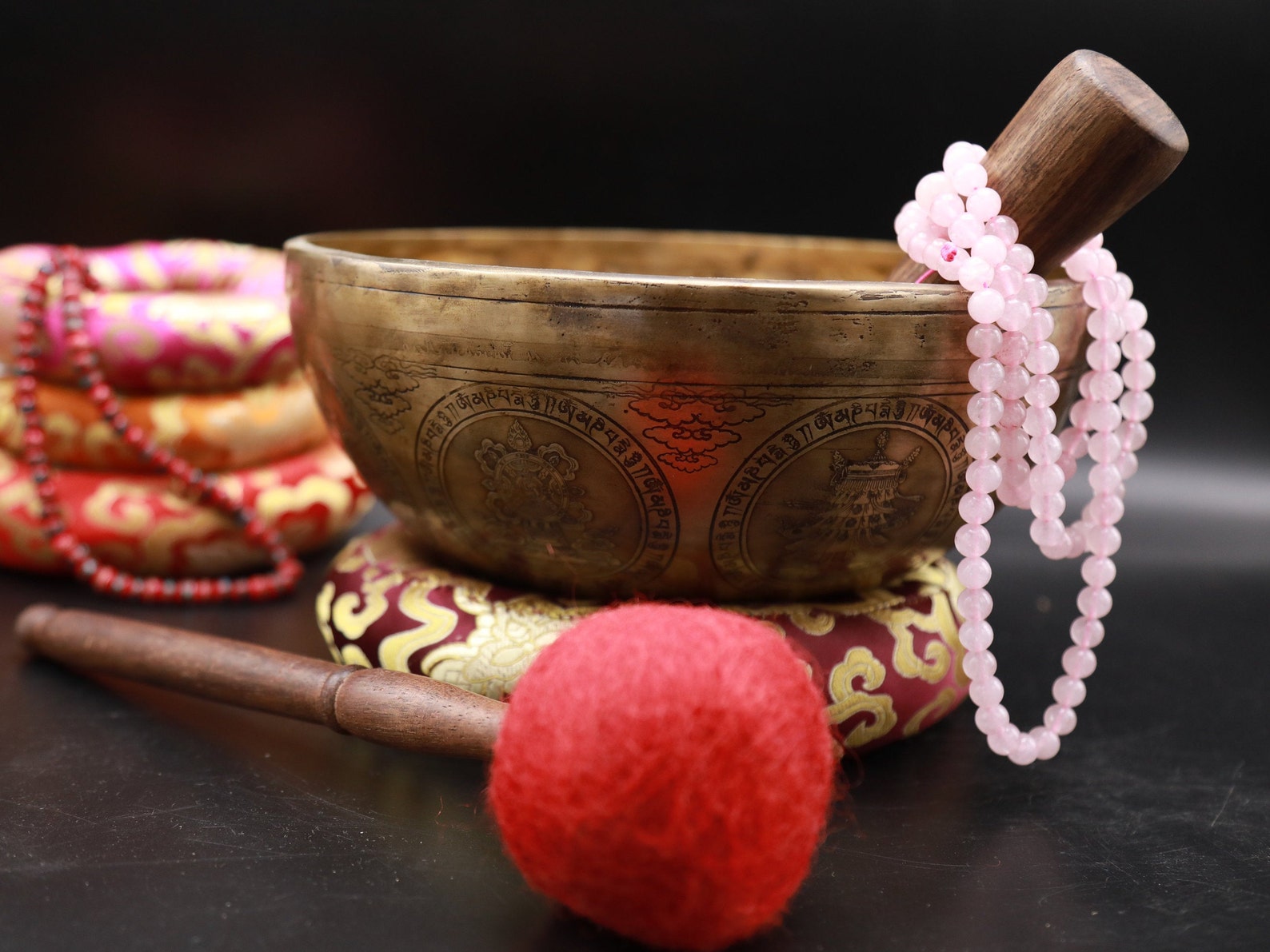 10 Inch Astamangala Singing Bowl Tibetan Singing Bowl - Etsy