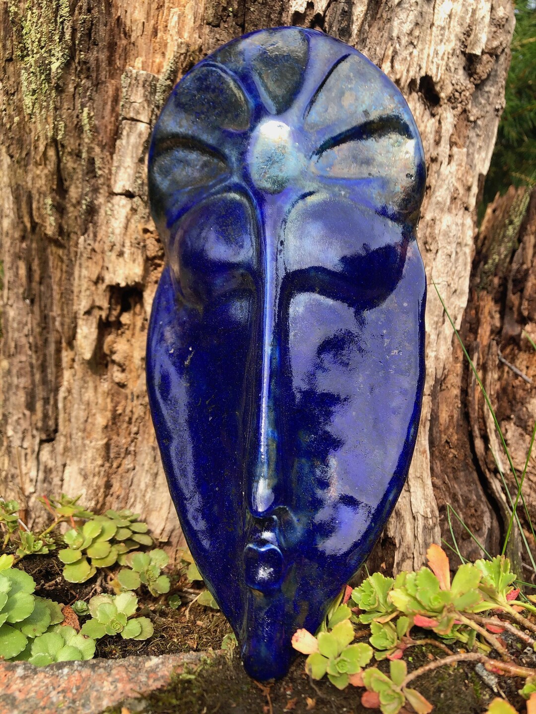 Ceramic Mask, Handmade Art From Sweden, Wall Decoration, Home Decor - Etsy