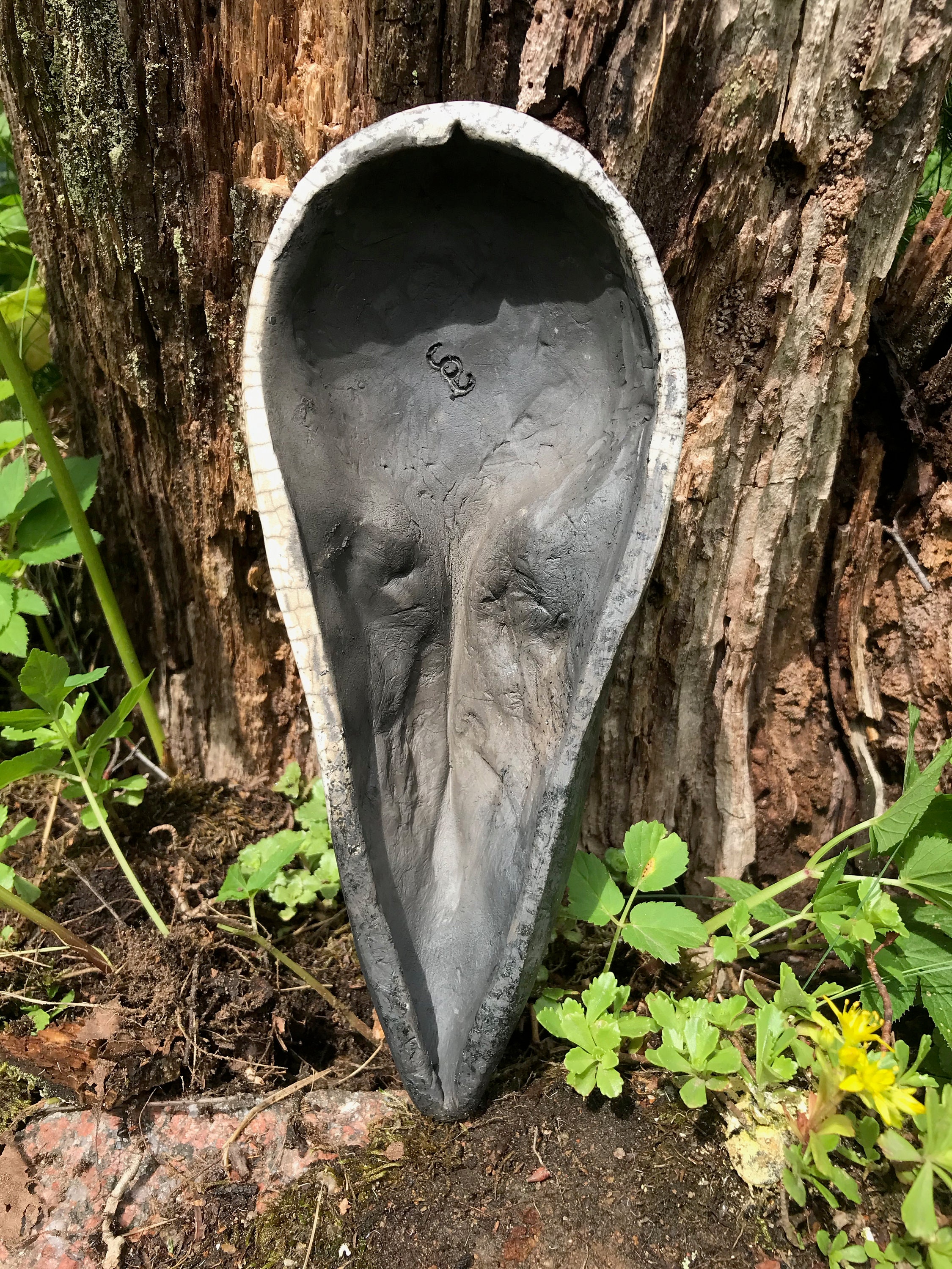 Ceramic Raku Mask Handmade Art From Sweden Wall Decoration - Etsy