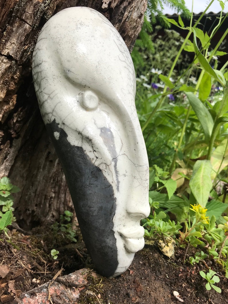 Ceramic Raku Mask Handmade Art From Sweden Wall Decoration - Etsy